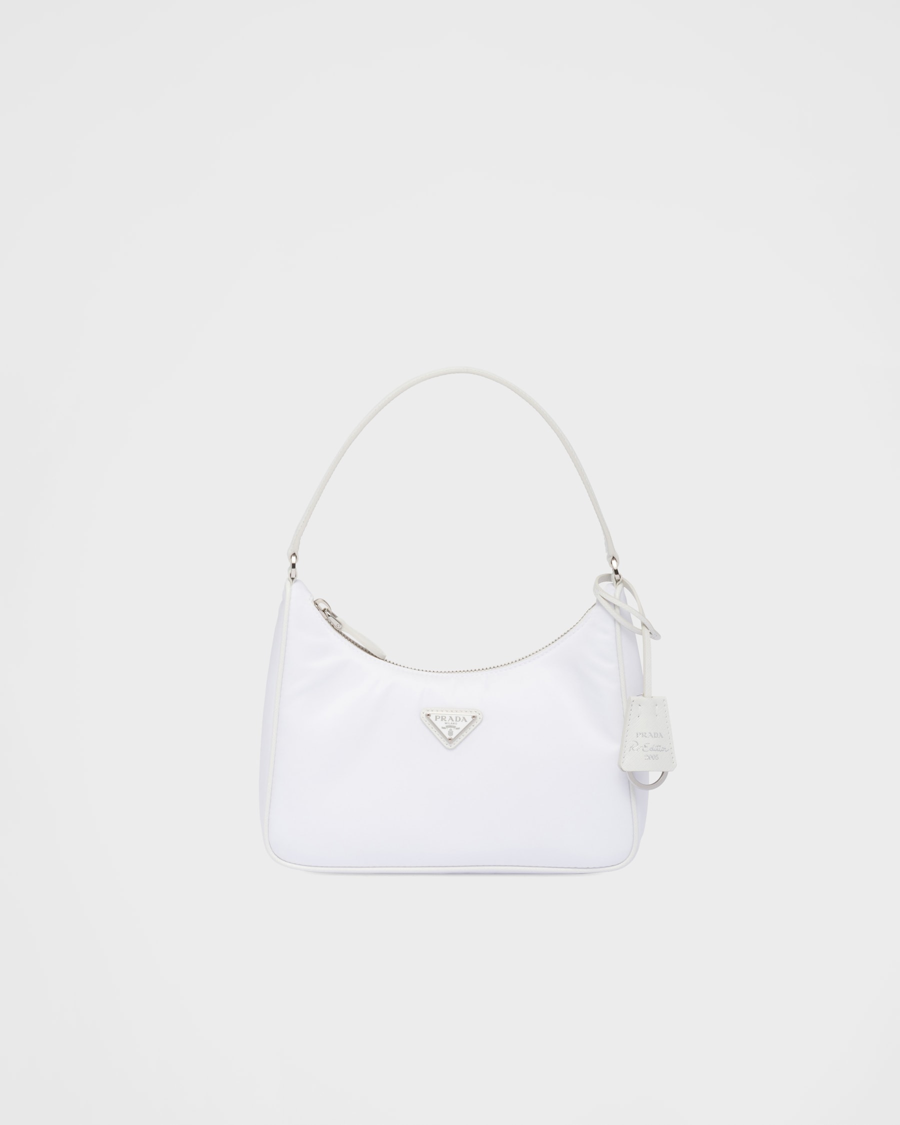 White Prada Re-edition 2005 Re-nylon And Saffiano Mini Bag | PRADA
