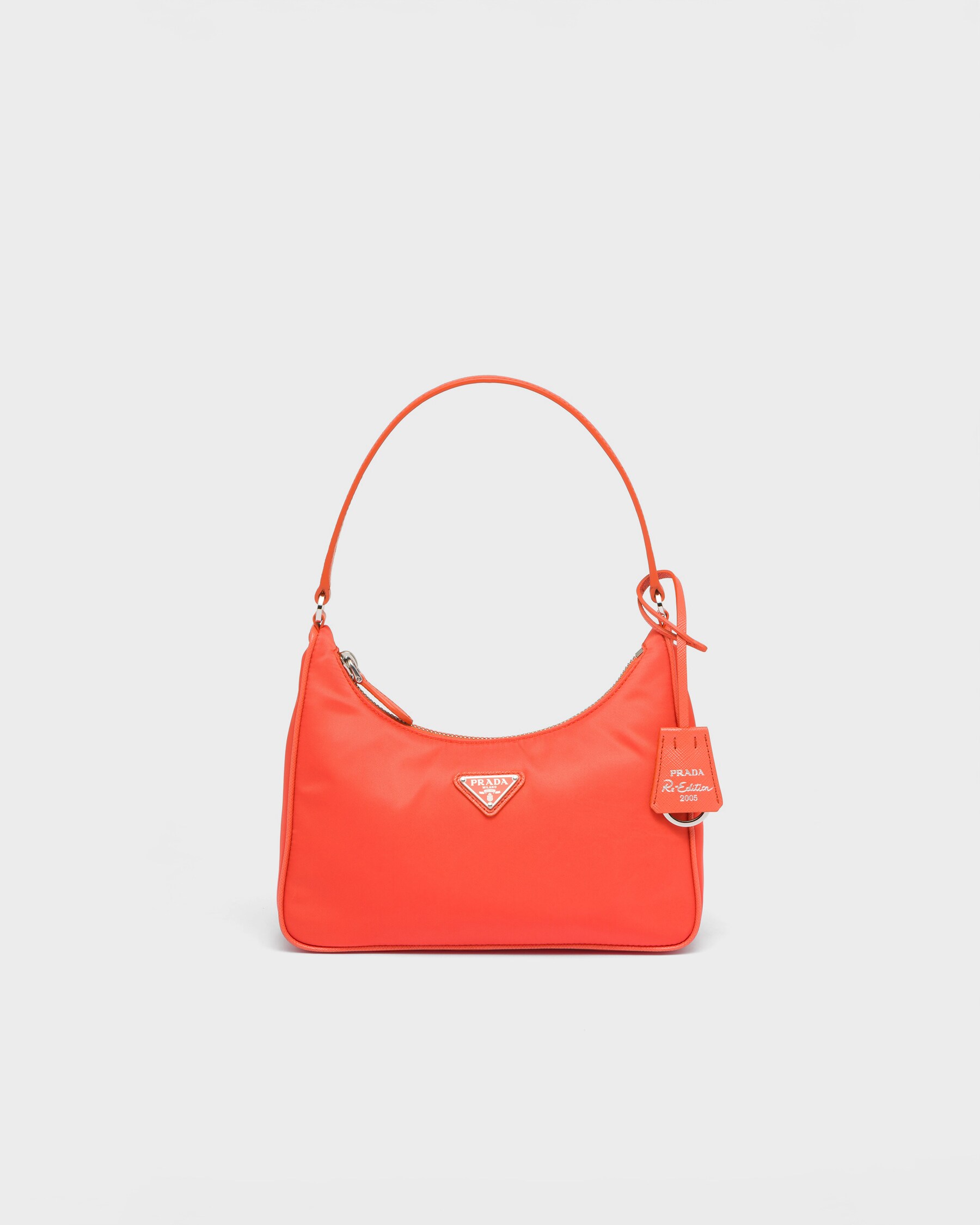 Orange Prada Re-edition 2005 Re-nylon And Saffiano Mini Bag | PRADA