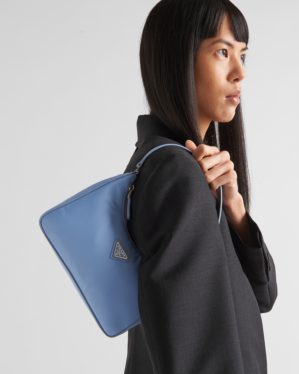 Light Blue Prada Re-edition 2005 Re-nylon And Saffiano Mini Bag | PRADA