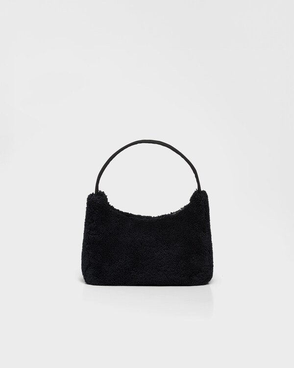 Black/white Re-edition 2000 Terry Mini-bag | PRADA