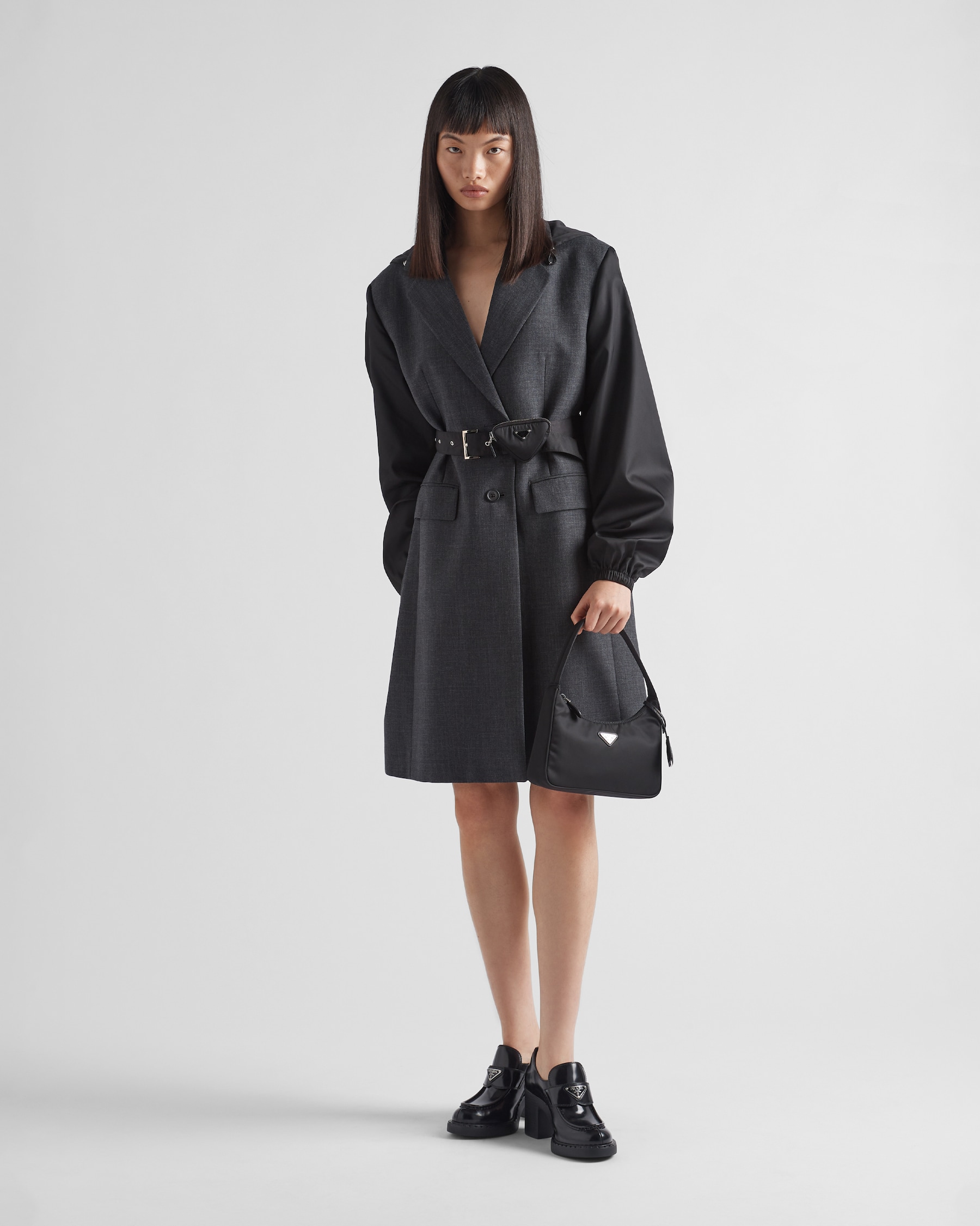 黑色 Re-nylon Prada Re-edition 2000迷你手袋 | PRADA