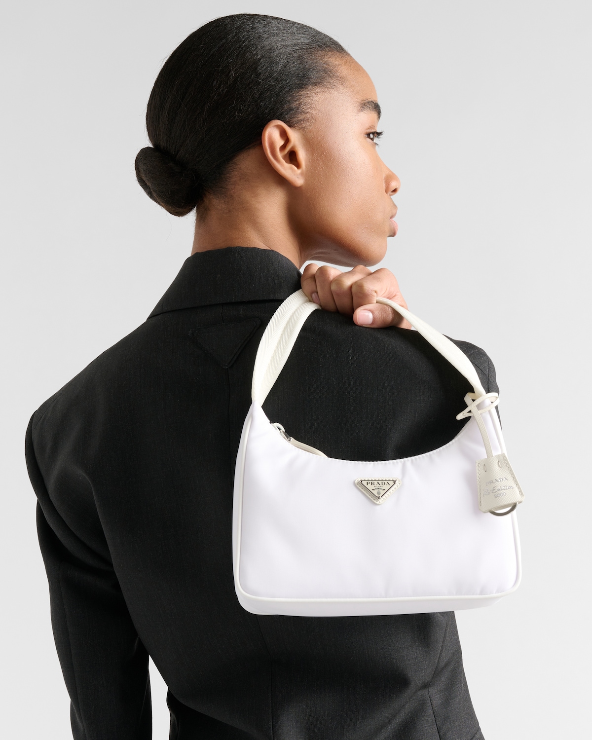 White Re-nylon Prada Re-edition 2000 Mini-bag | PRADA