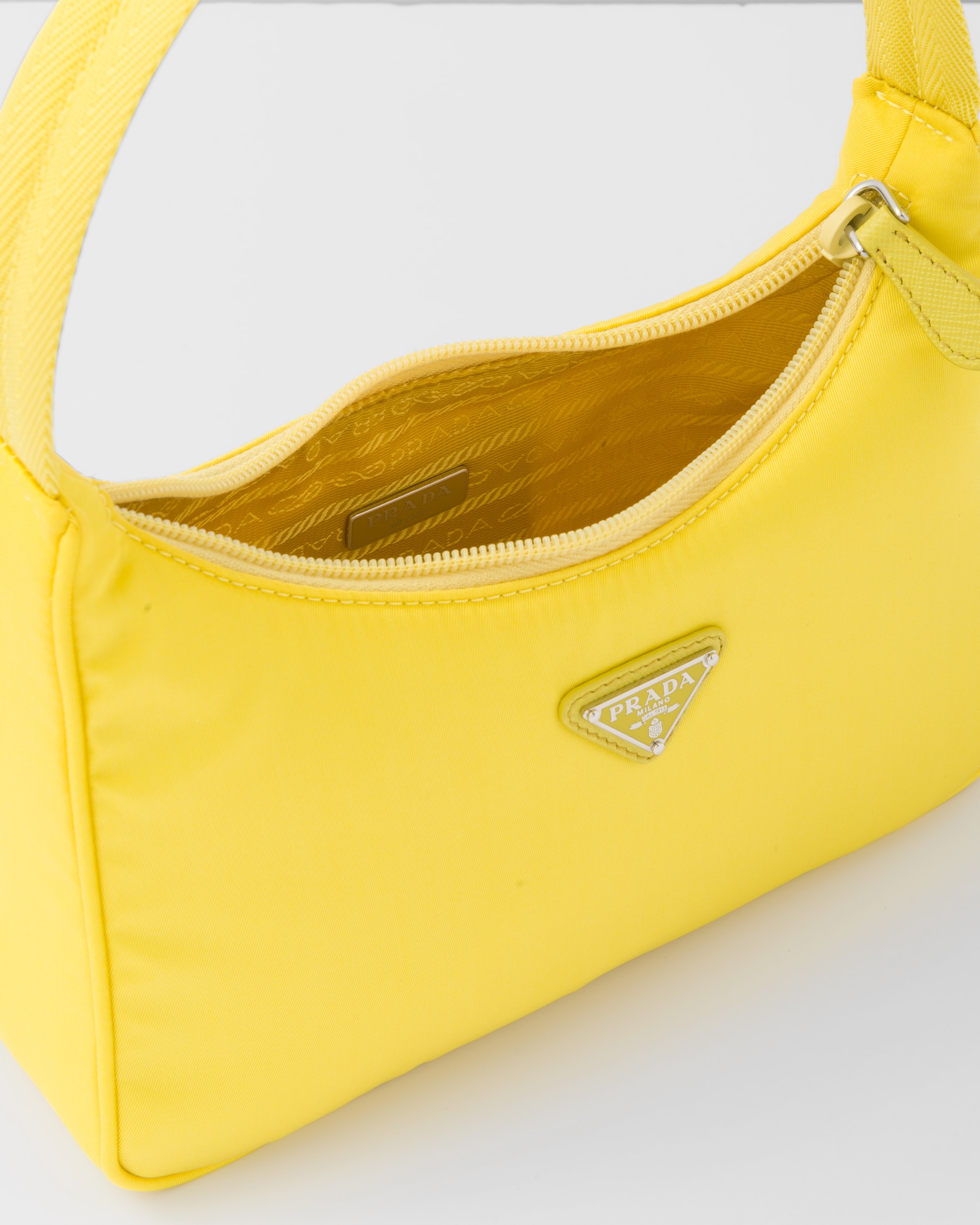 Citron Yellow Re-nylon Prada Re-edition 2000 Mini-bag | PRADA