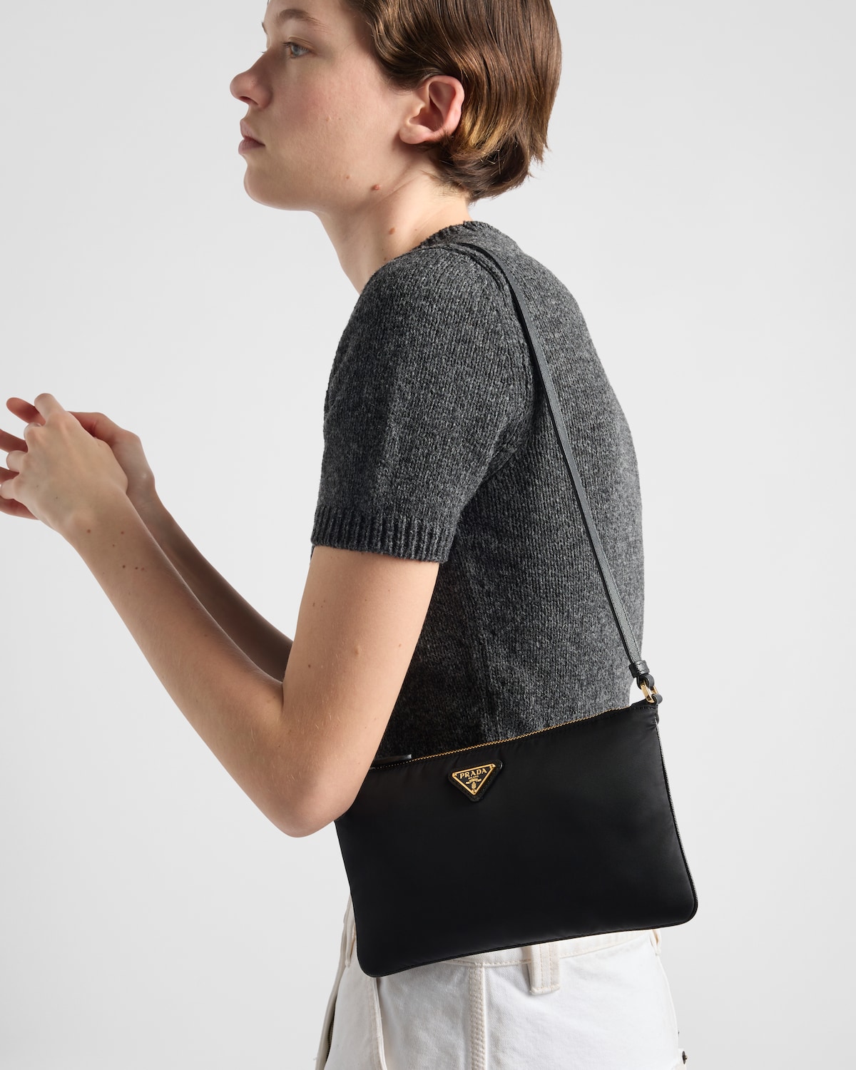 Black Re-nylon Pouch | PRADA - United States