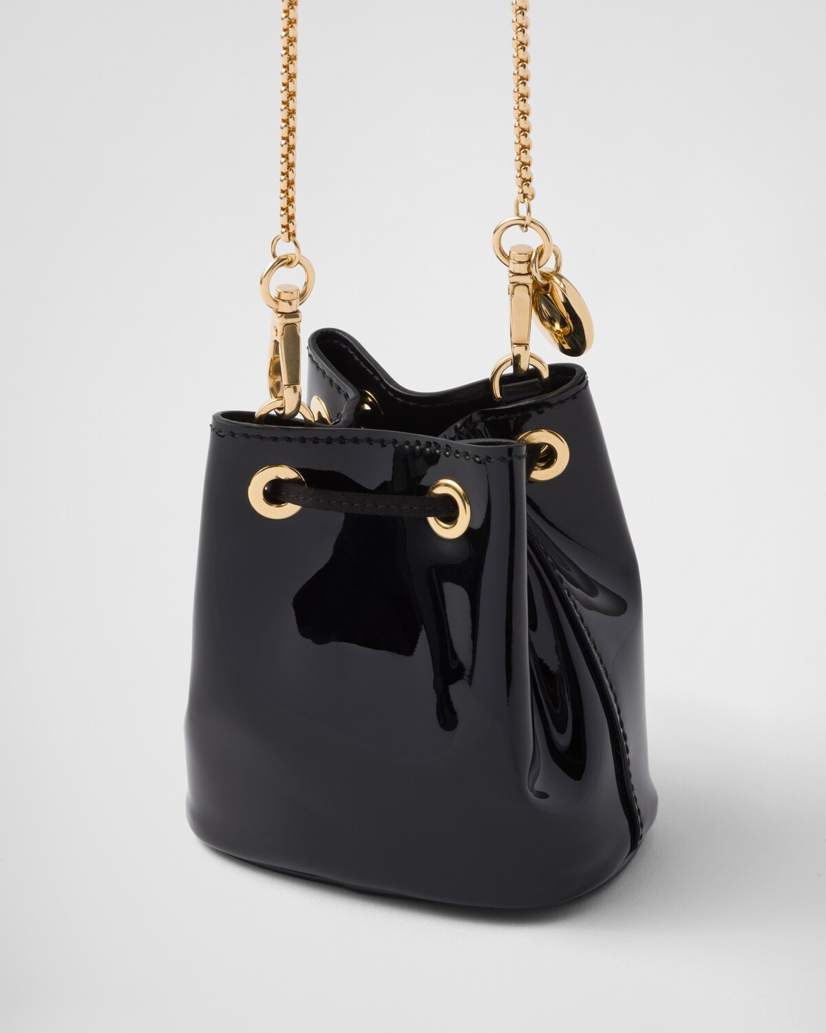 Black Patent Leather Mini-pouch | PRADA