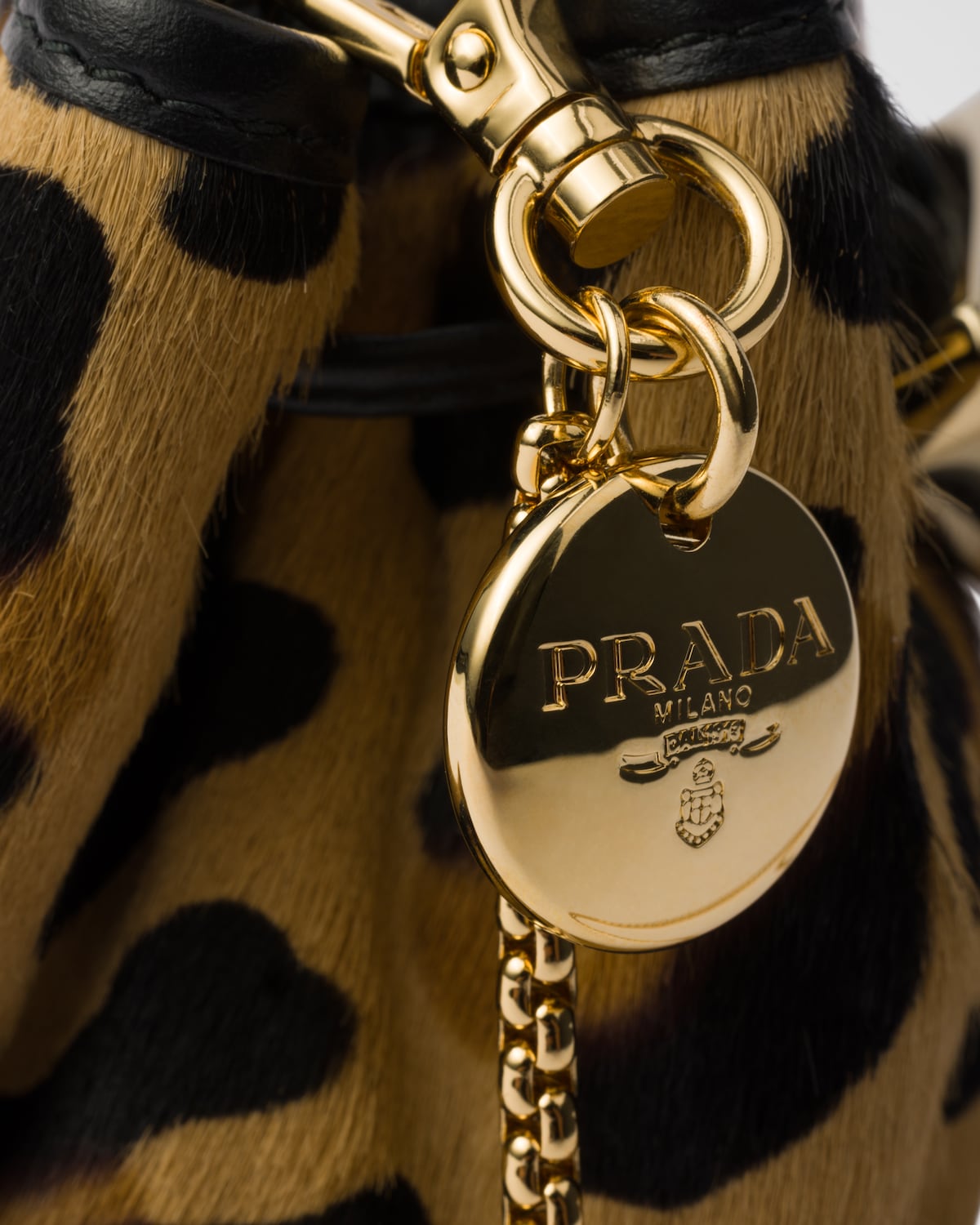 Honey Printed Leather Mini Pouch | PRADA
