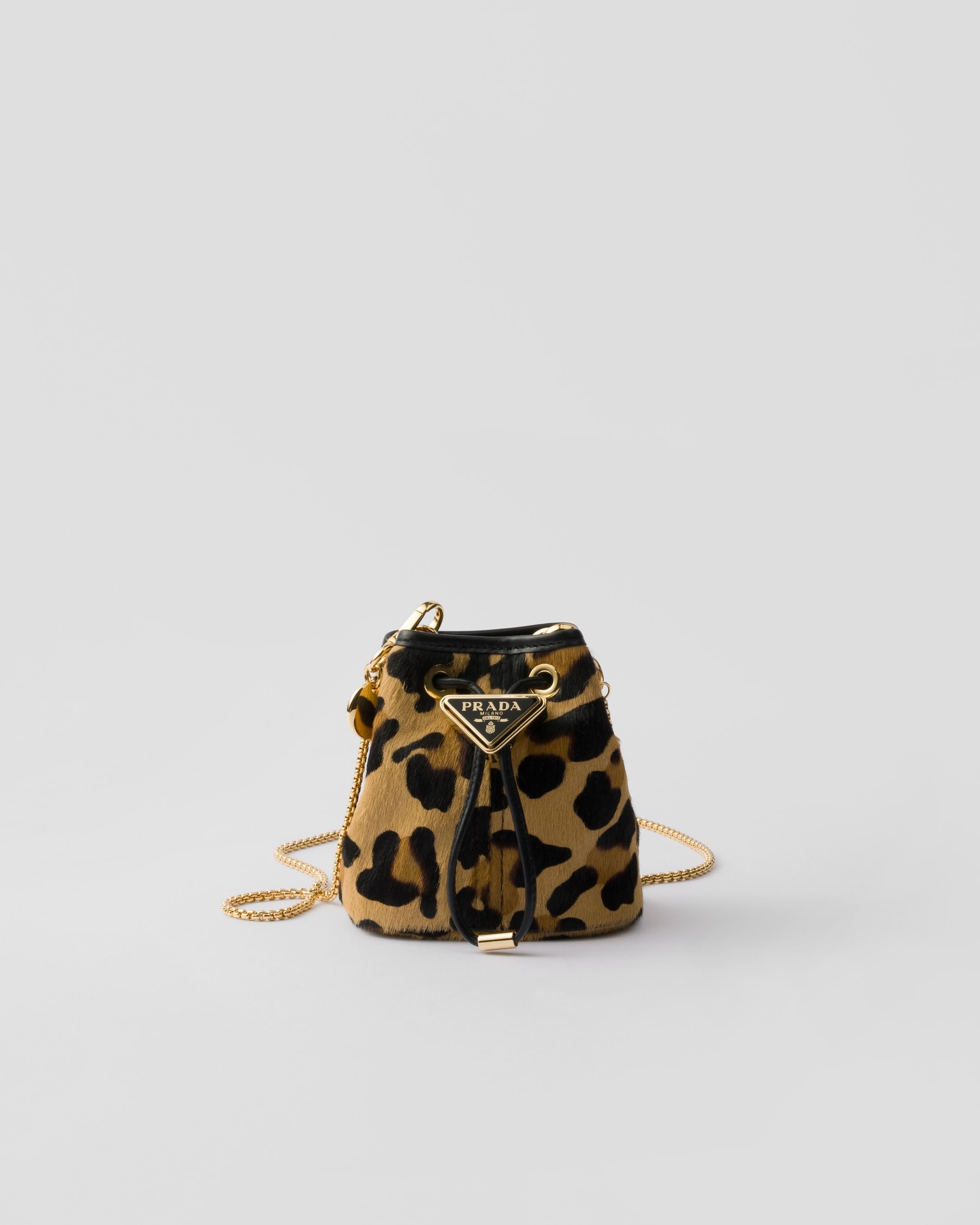 Honey Printed Leather Mini Pouch | PRADA