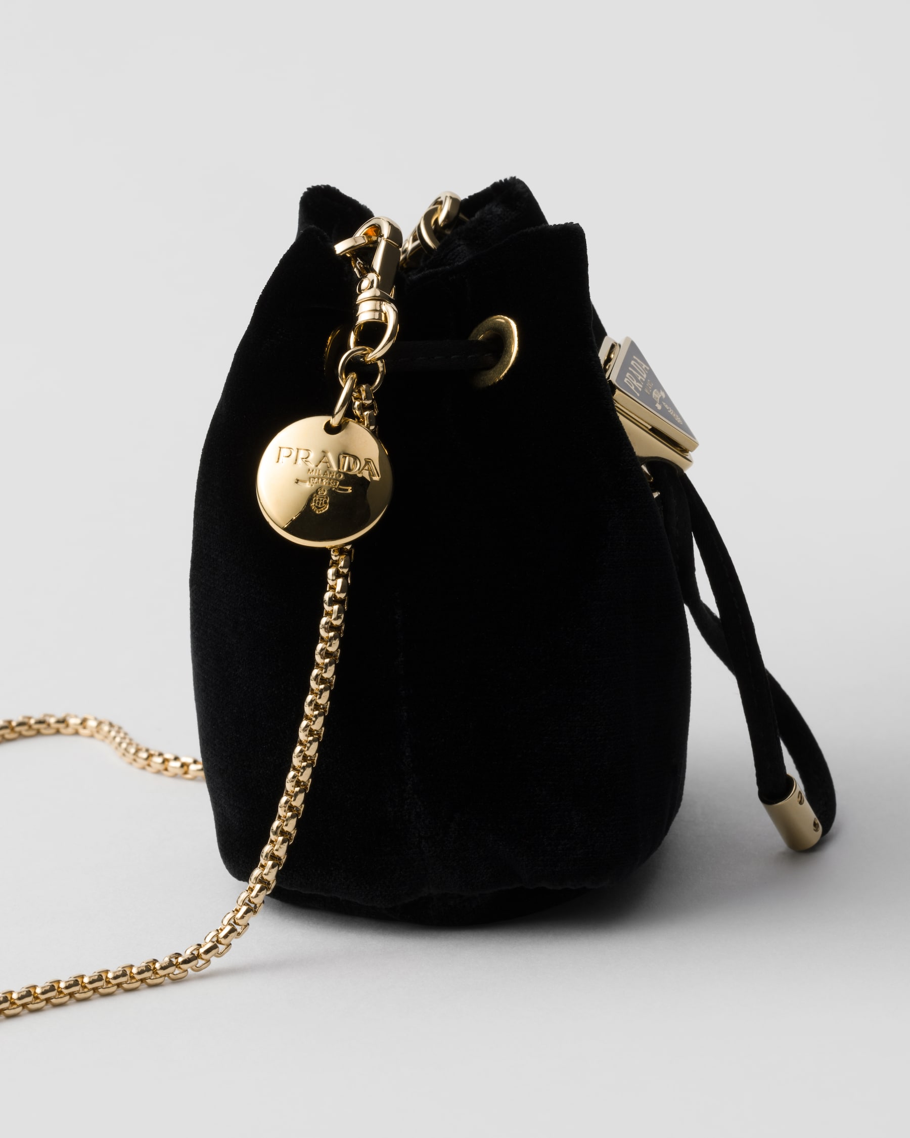 Black Velvet Mini Pouch | PRADA