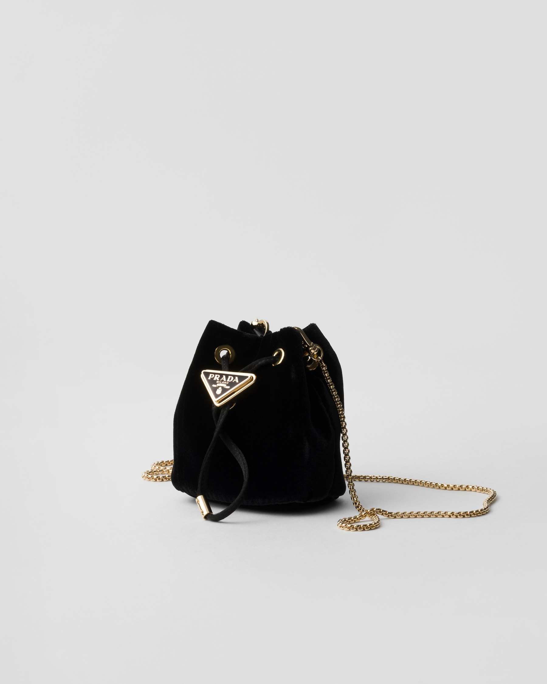 Black Velvet Mini Pouch | PRADA