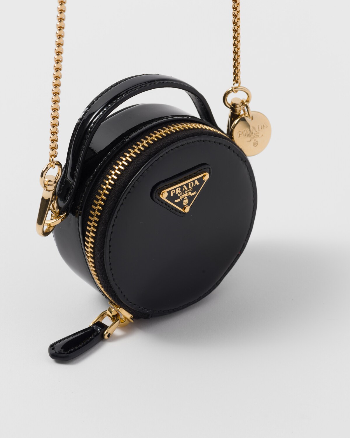 Black Patent Leather Mini-pouch | PRADA