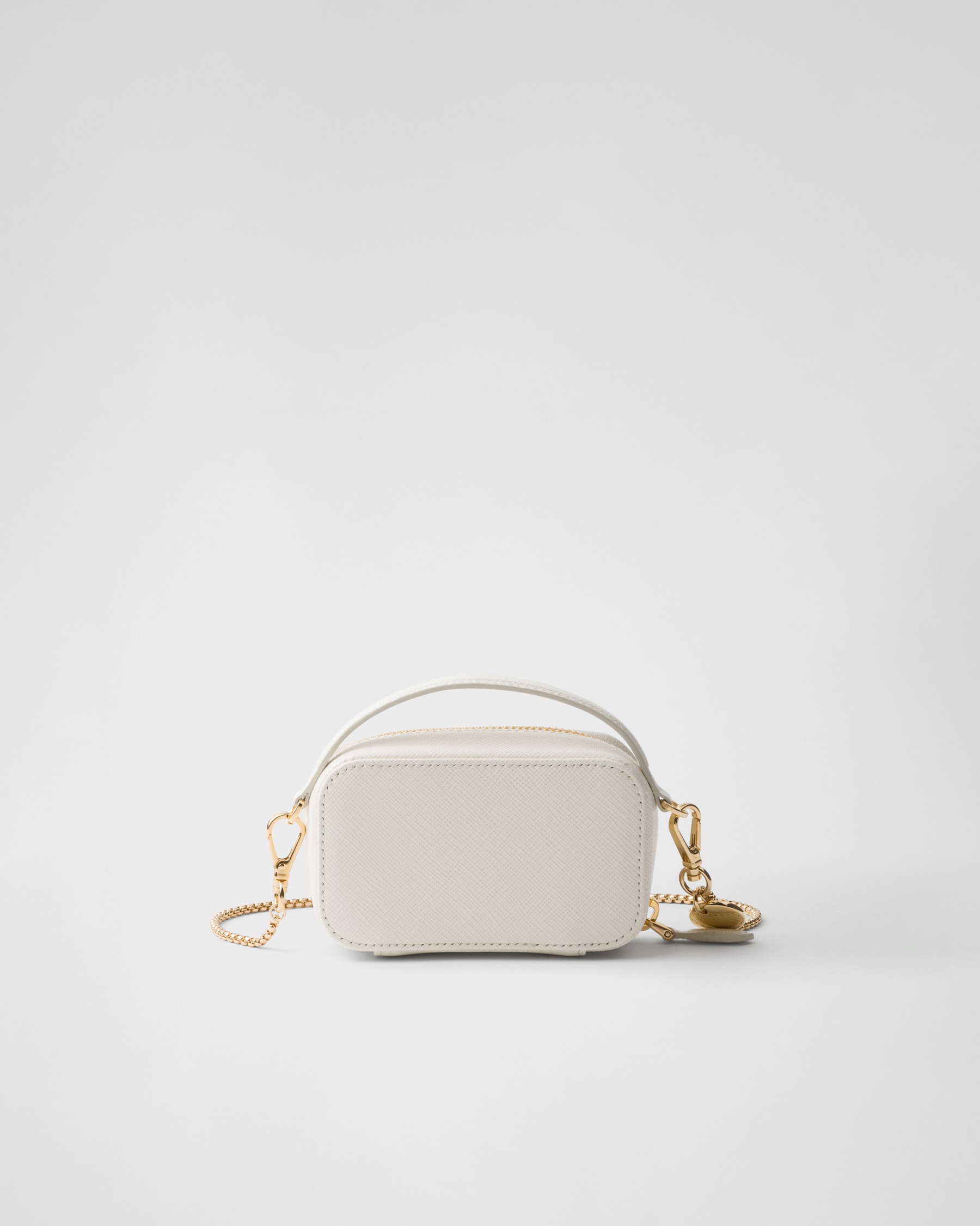 White Saffiano Leather Mini-pouch | PRADA