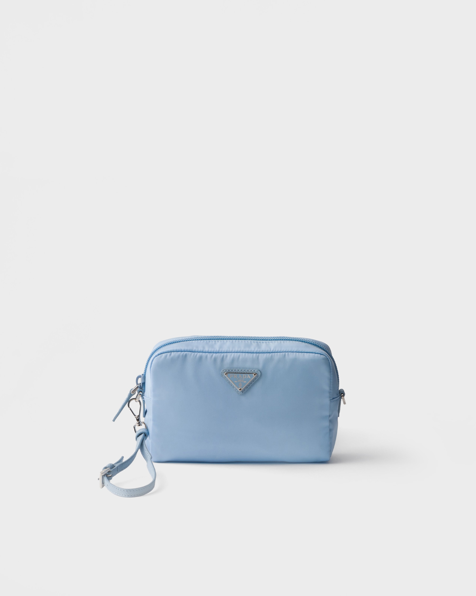 Petite Pochette En Re-nylon Bleu Clair | PRADA