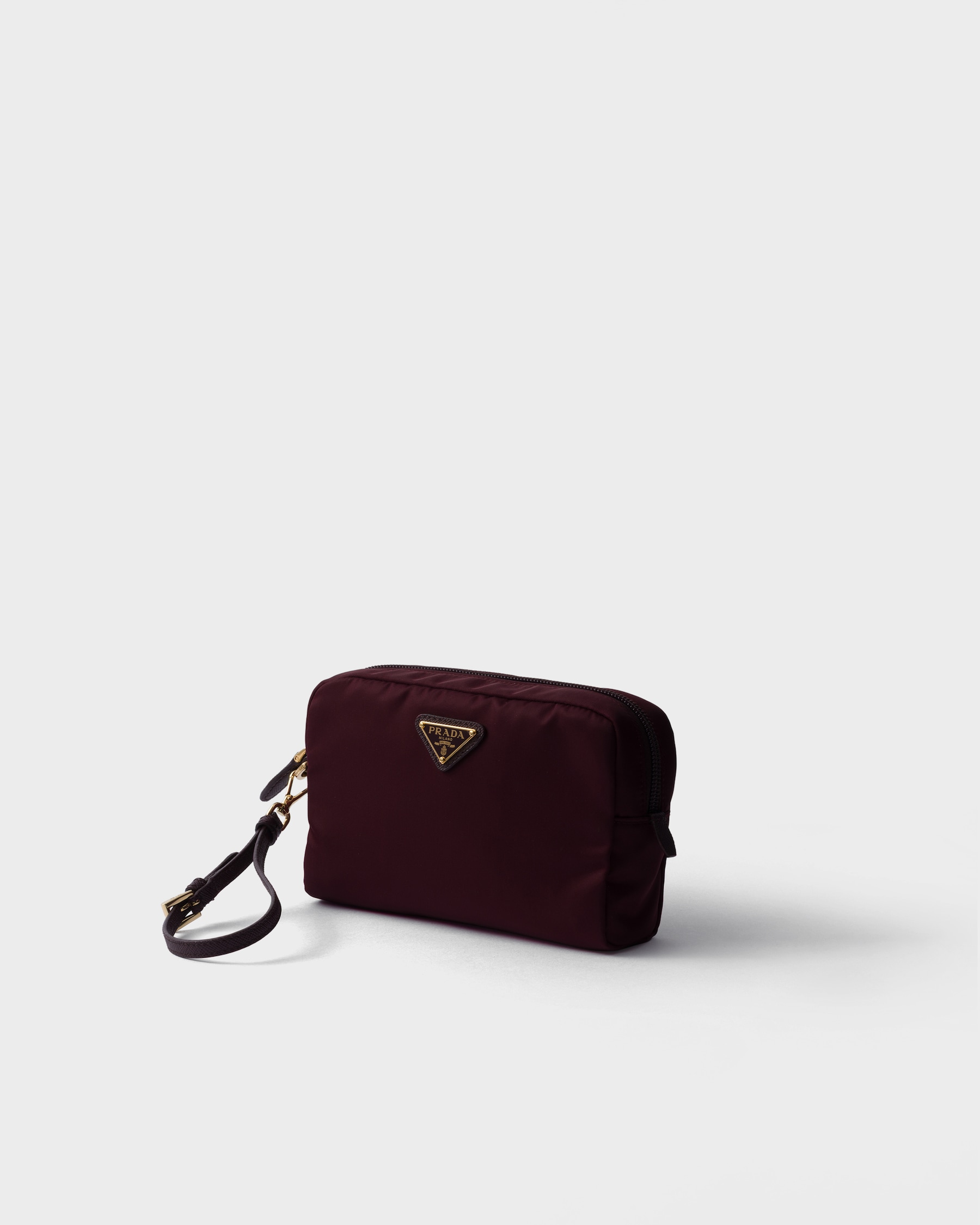 Burgundy Small Re-nylon Pouch | PRADA - United States