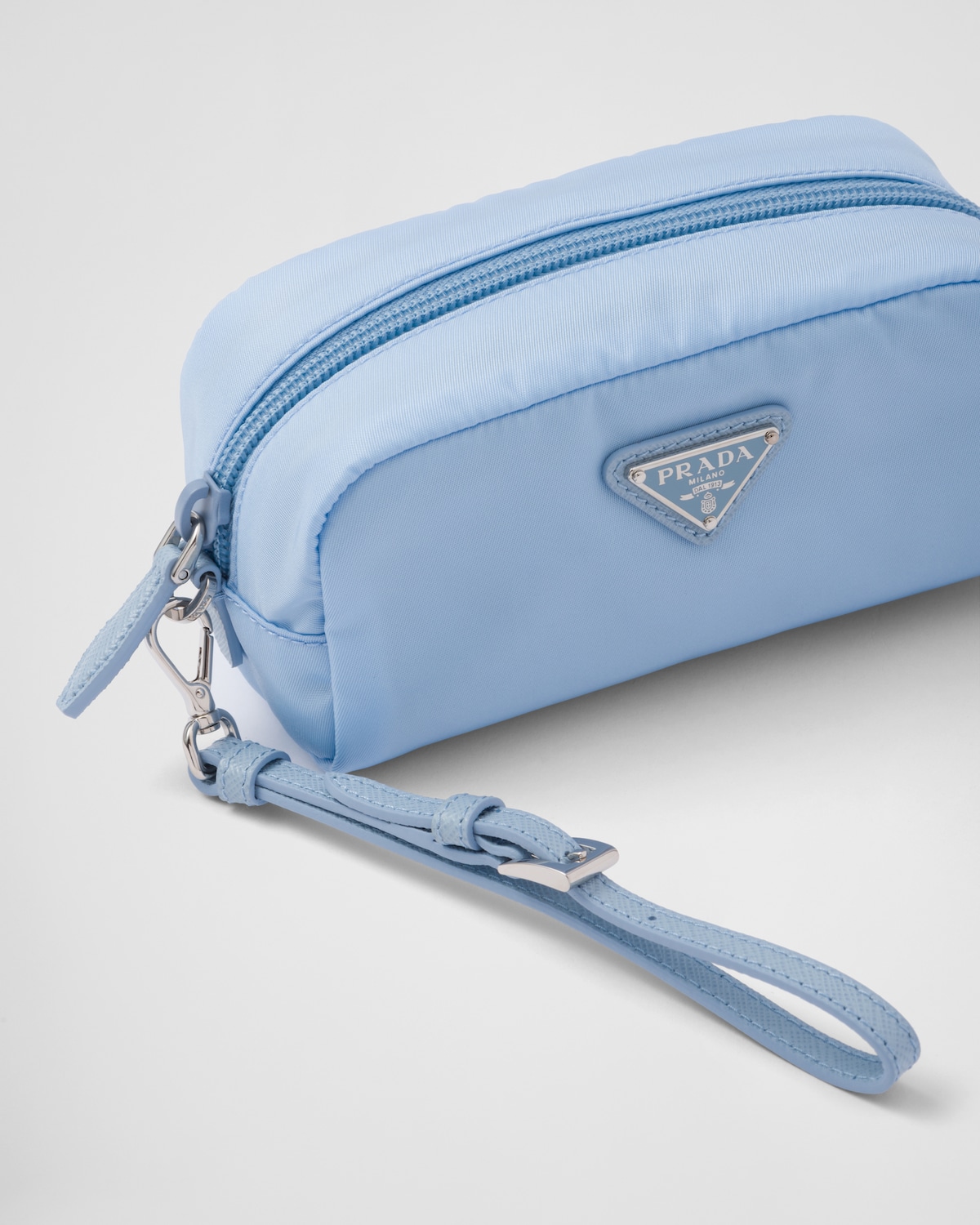 Light Blue Re-nylon Pouch | PRADA