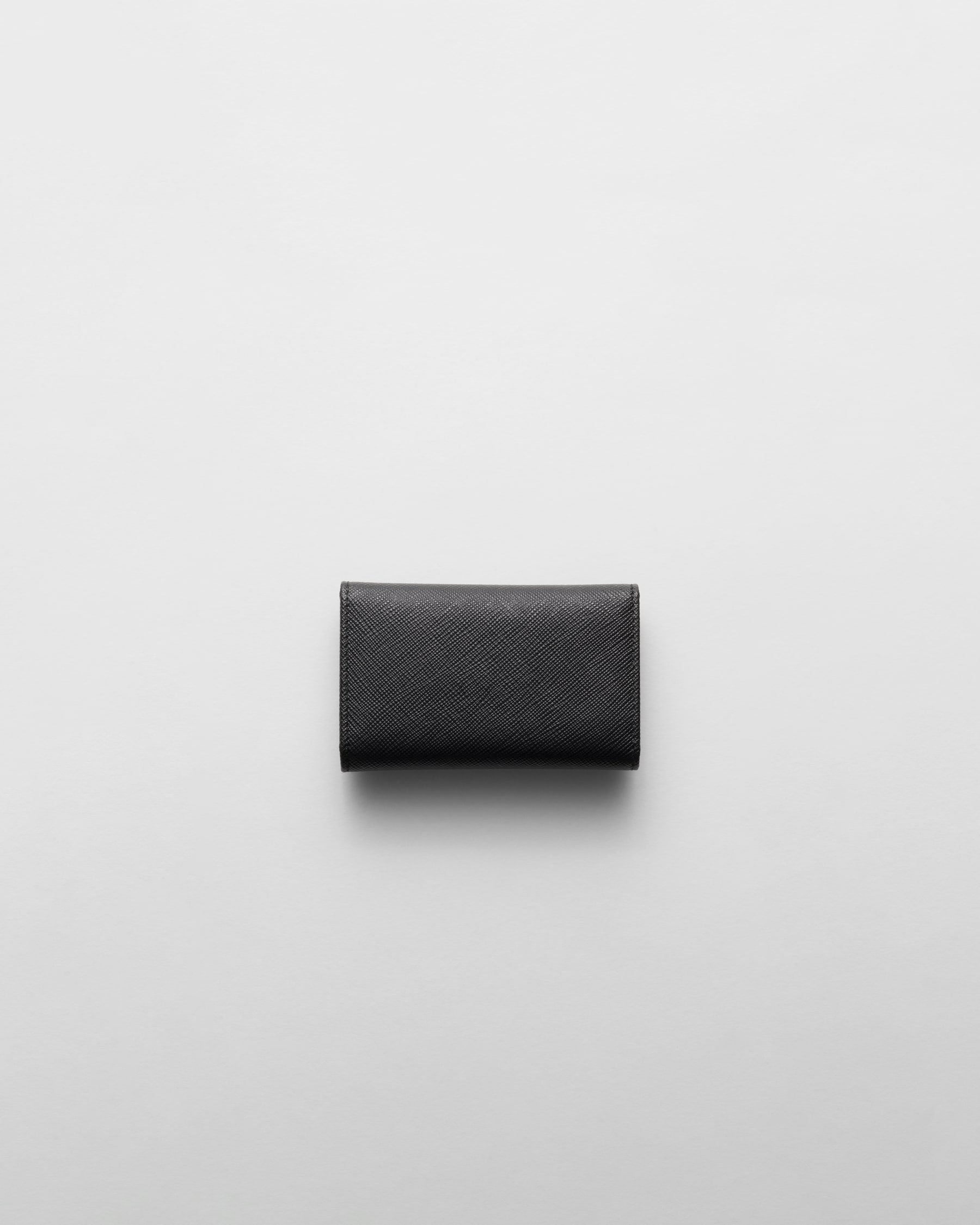 Black Saffiano Leather Key Case | PRADA