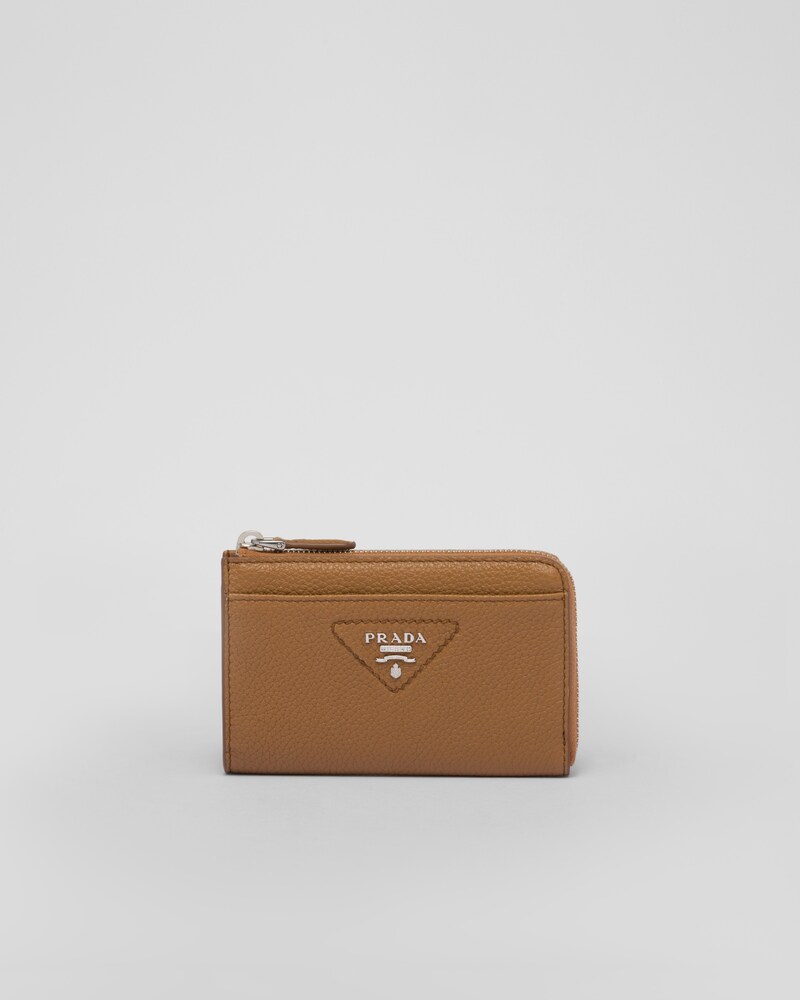 Caramel Leather Key Case | PRADA