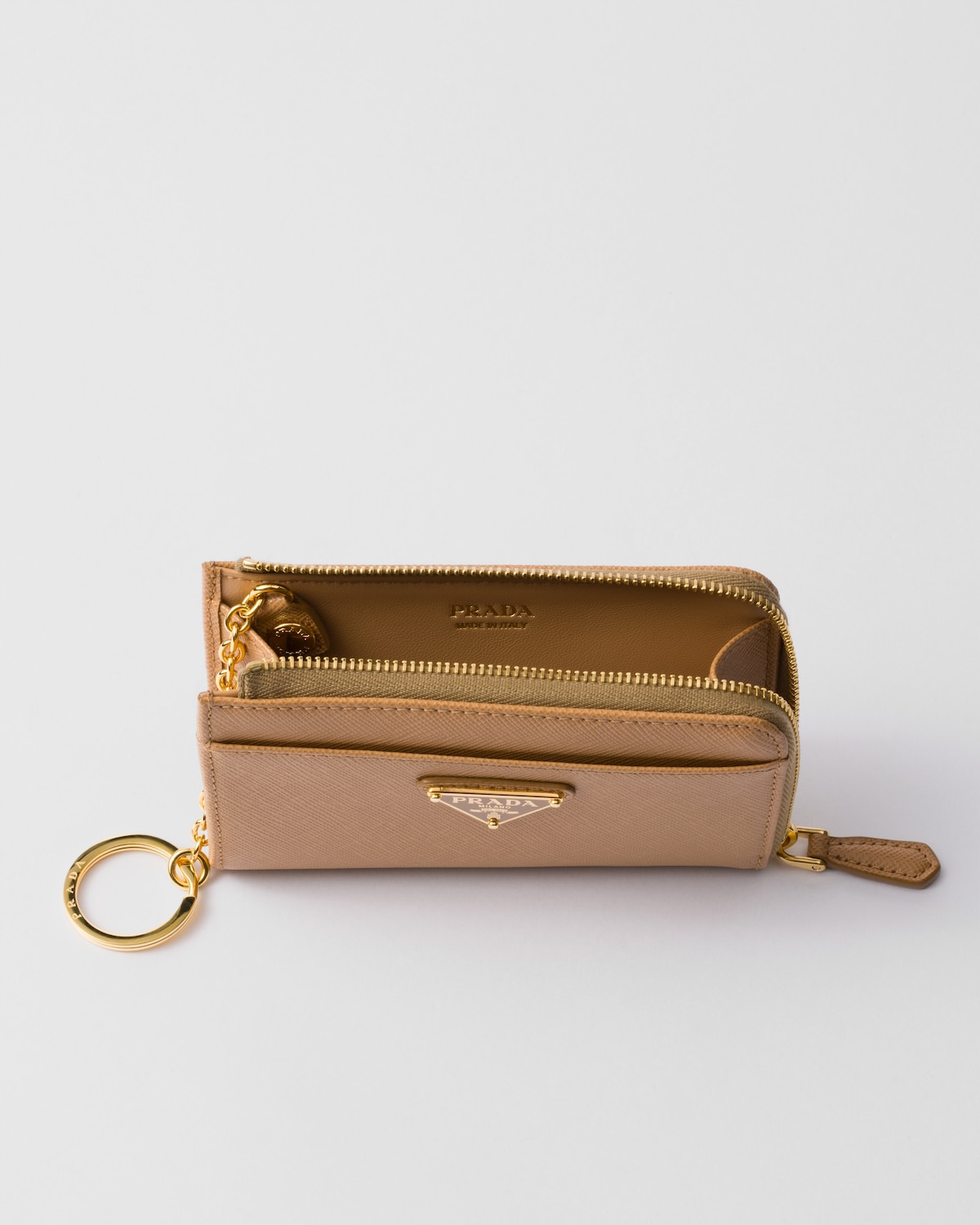 Natural Saffiano Keychain | PRADA