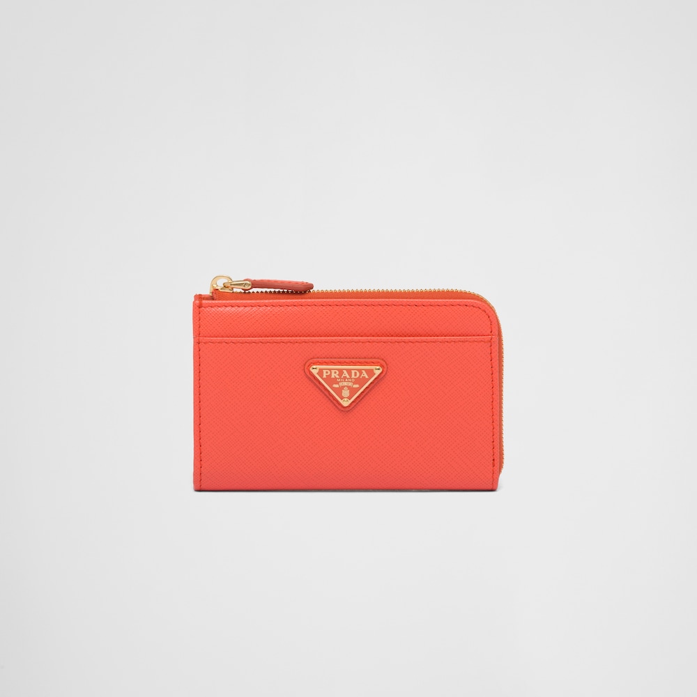 Orange Saffiano keychain | Prada