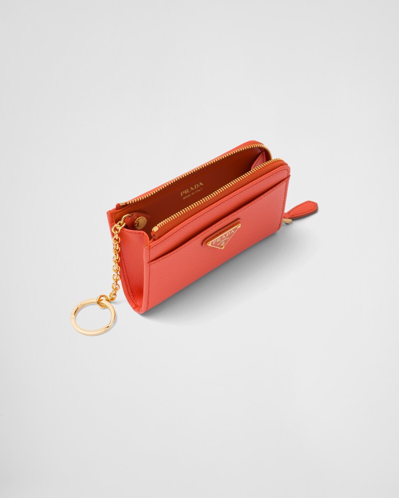 Orange Saffiano Keychain | PRADA