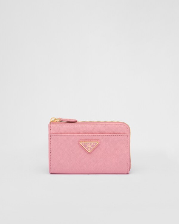 Petal Pink Saffiano Keychain | PRADA