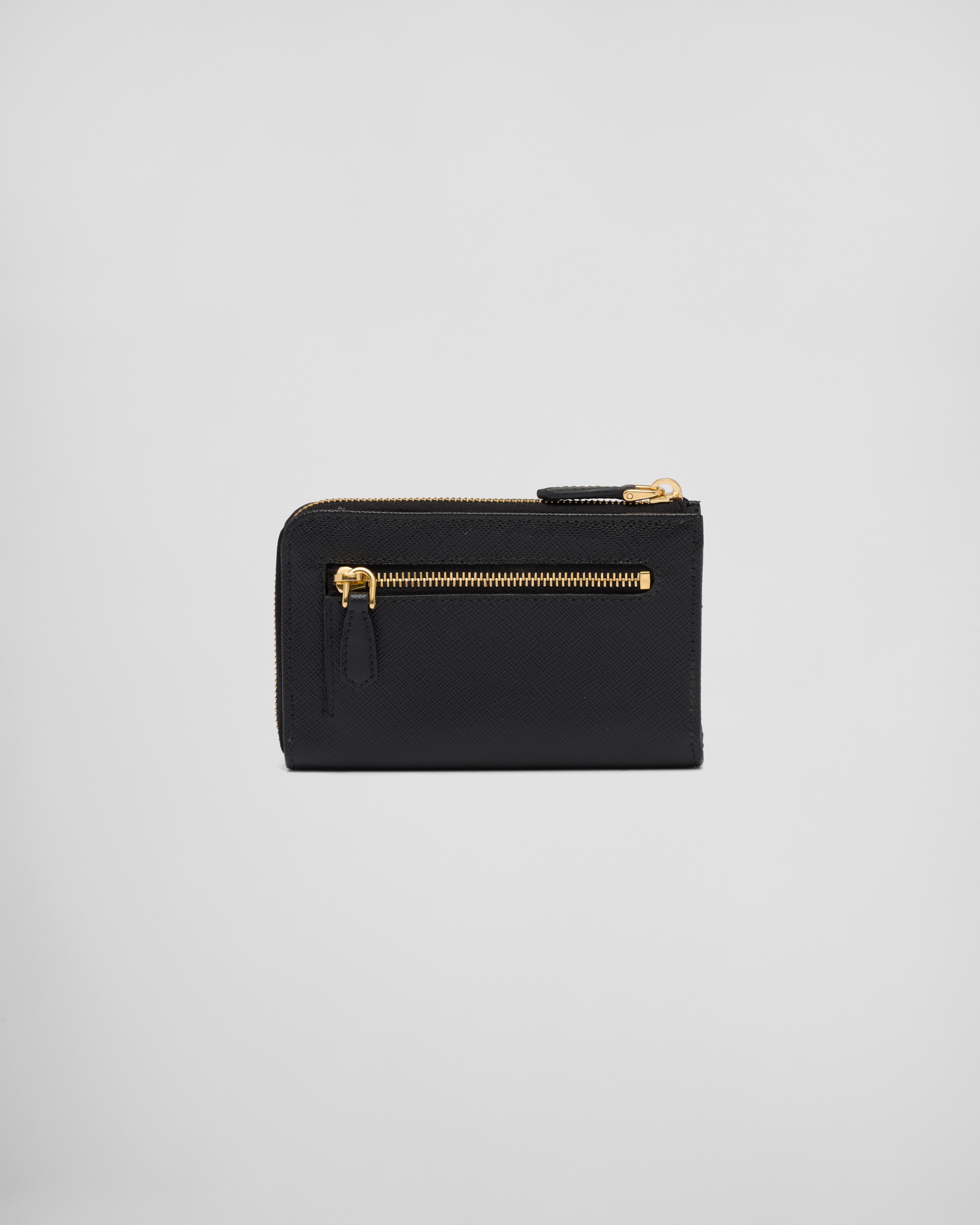 Black Saffiano Leather Keychain | PRADA