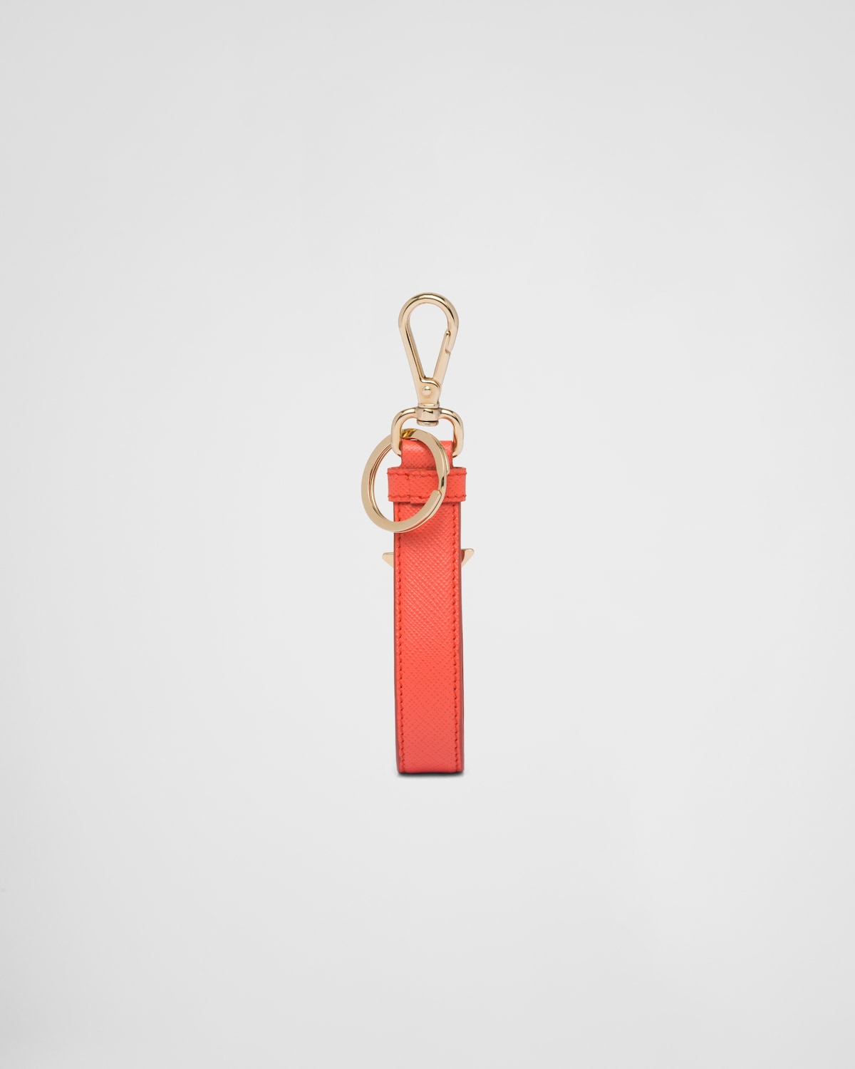 Orange Saffiano Leather Keychain | PRADA