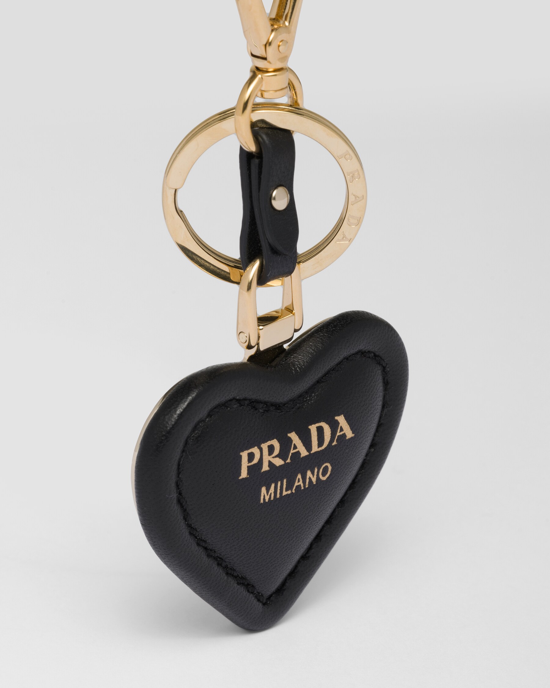 Black Nappa Leather Key Ring | PRADA
