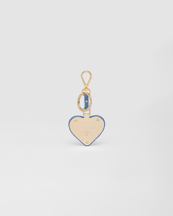 Light Blue Nappa Leather Key Ring | PRADA