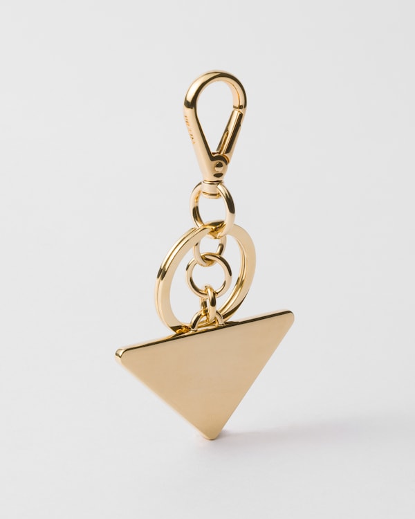 Gold/black Metal Keychain | PRADA