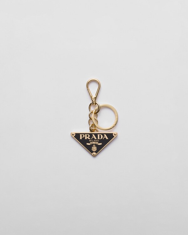 Gold/black Metal Keychain | PRADA