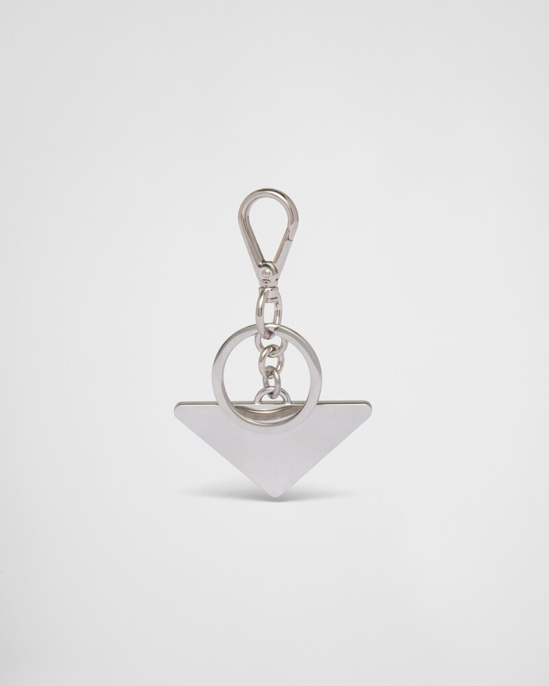 Steel/white Metal Keychain | PRADA