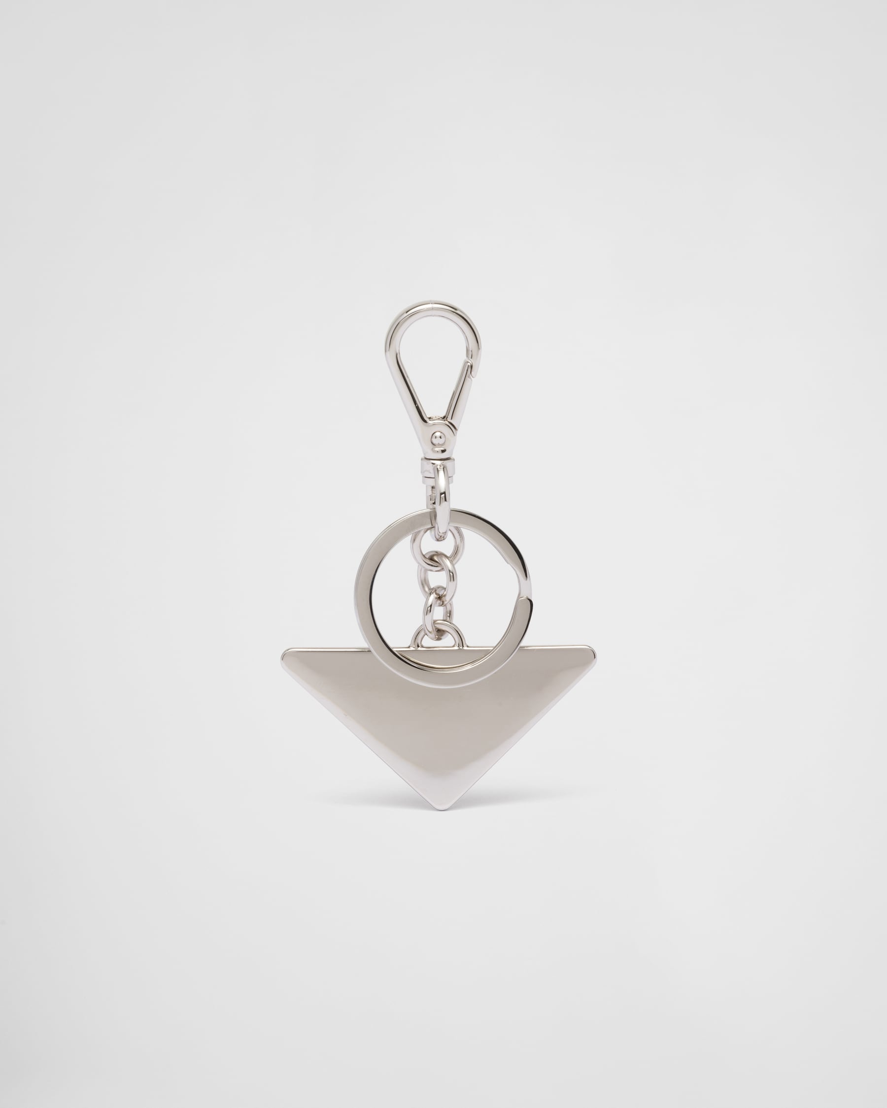 Steel/black Metal Keychain | PRADA