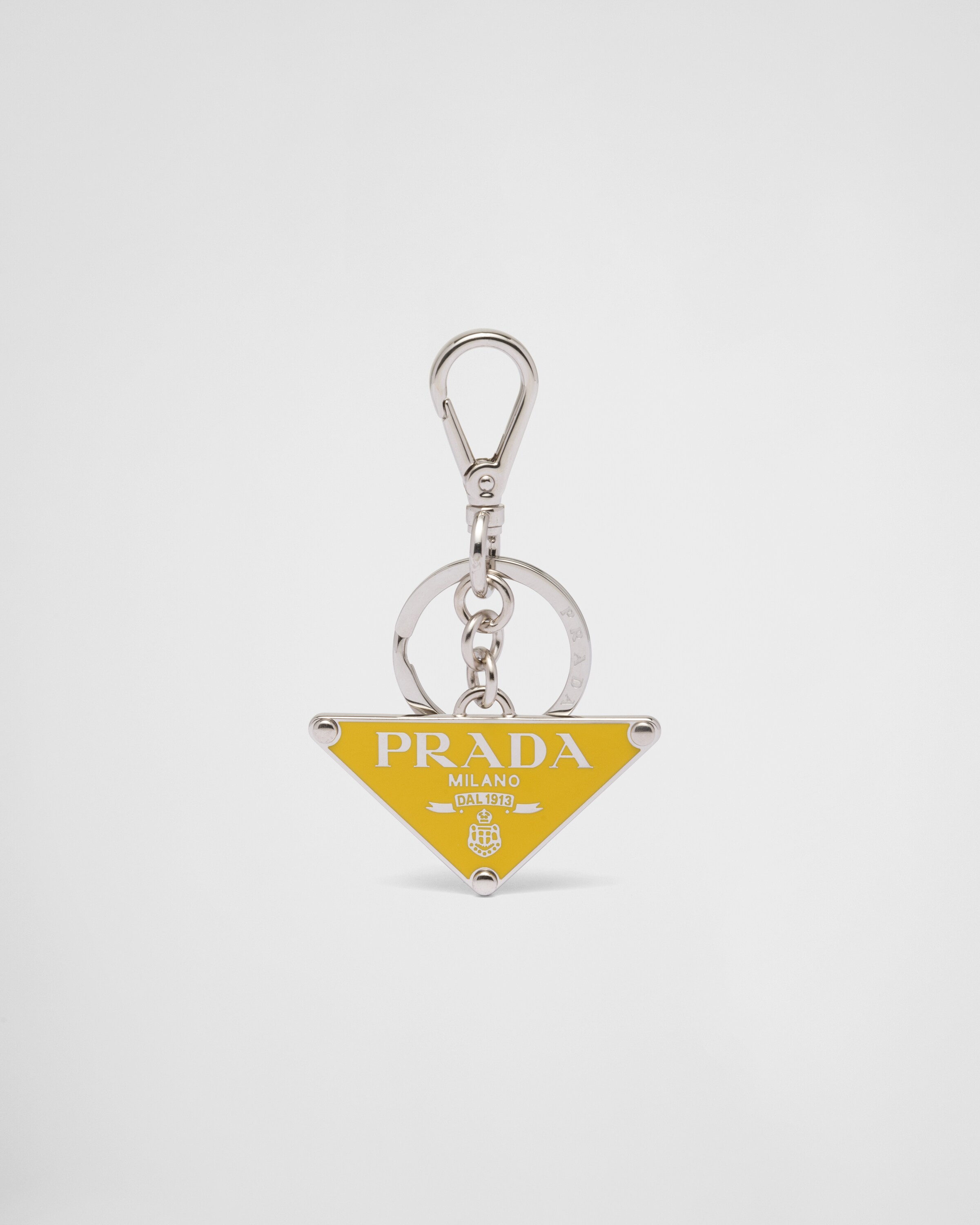 Steel/yellow Metal Keychain | PRADA