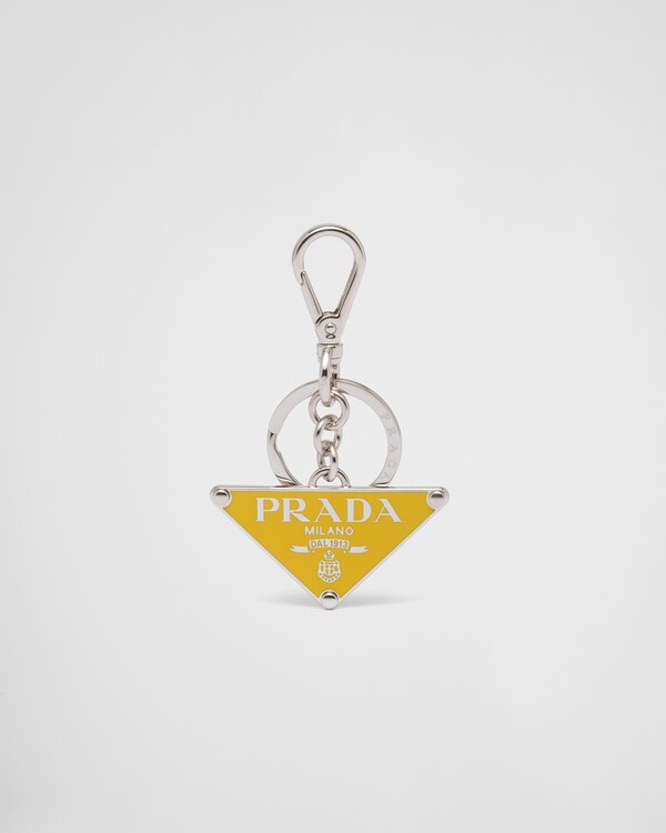 Steel/yellow Metal Keychain | PRADA