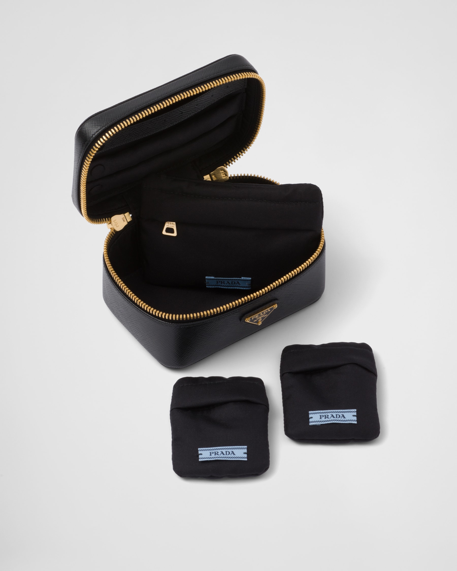 Black Saffiano Leather Beauty Case | PRADA