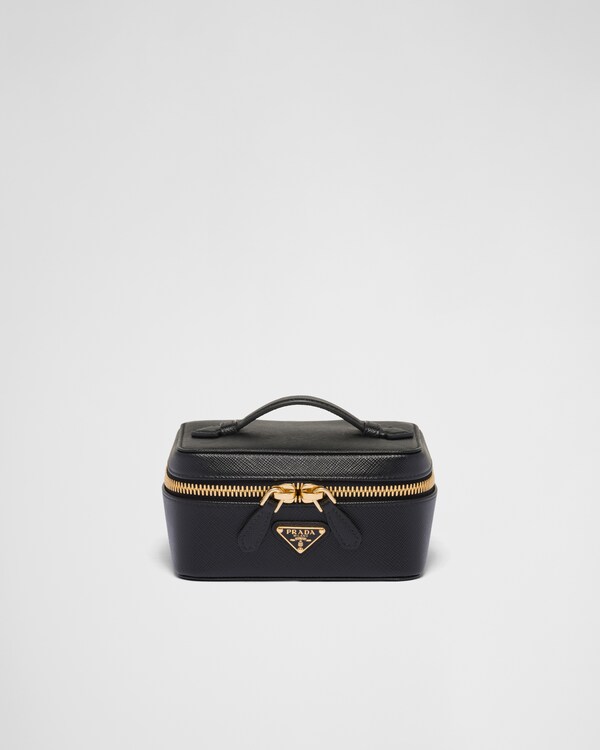 Black Saffiano Leather Beauty Case | PRADA