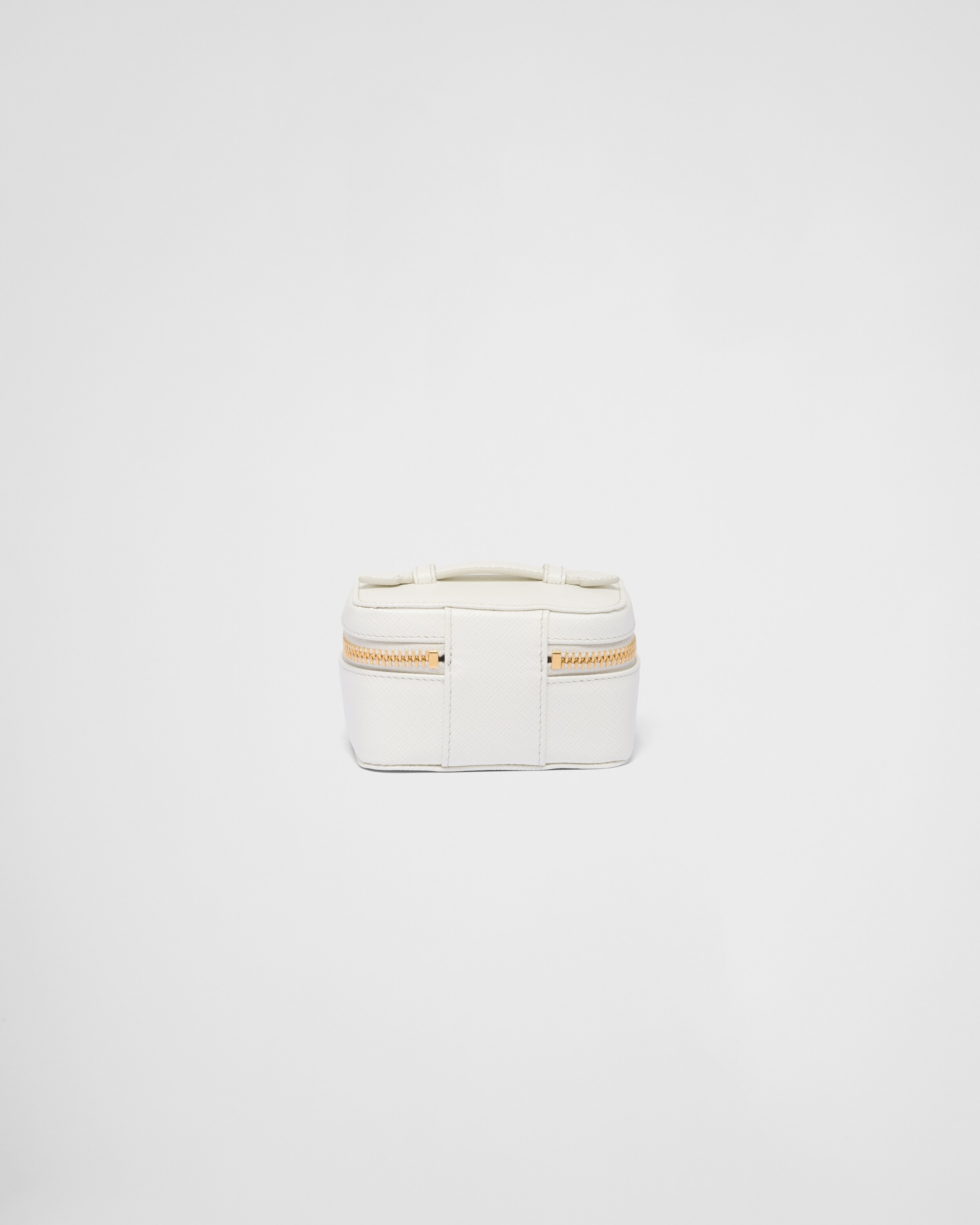 White Saffiano leather jewelry beauty case | Prada