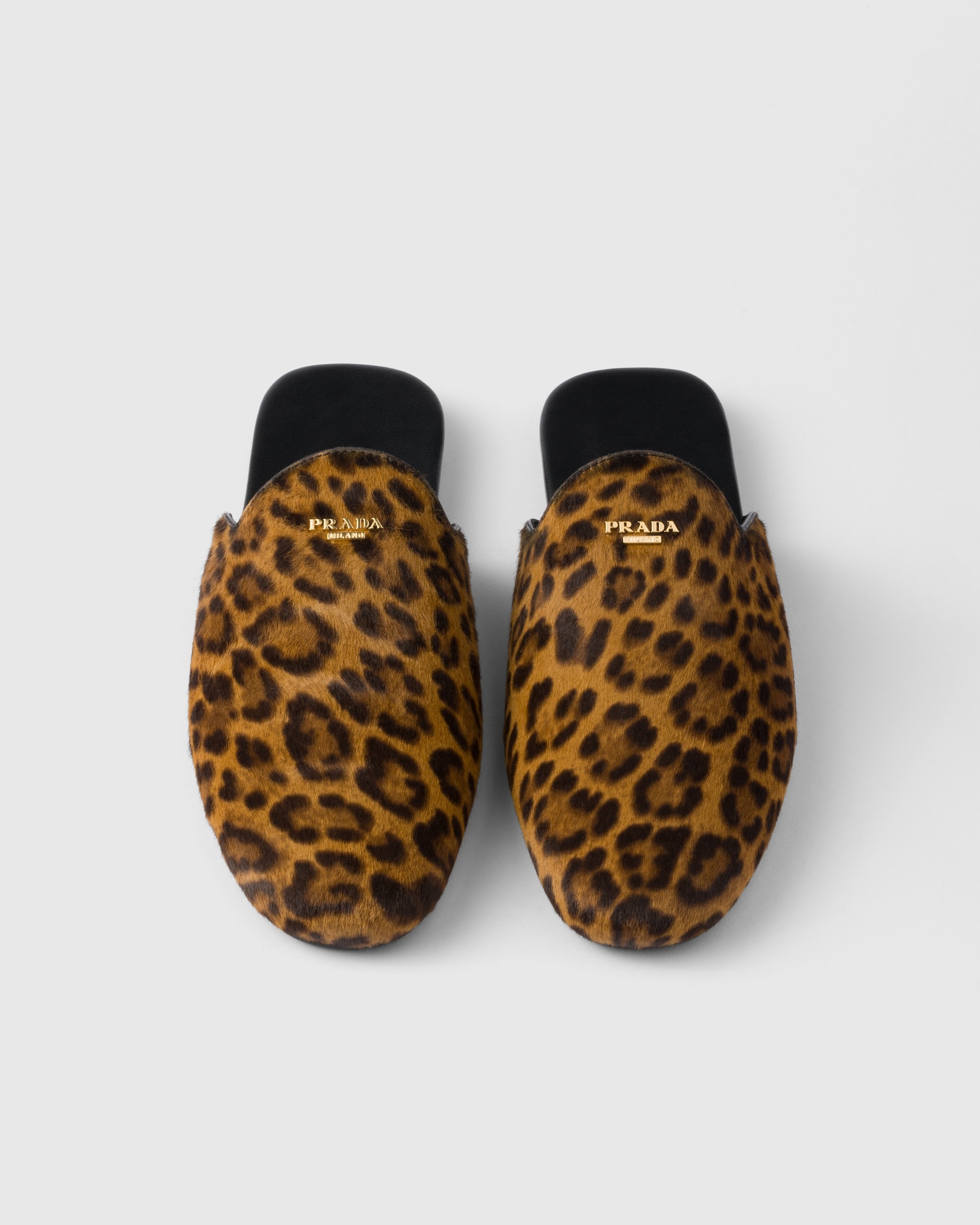 Honey Leopard-print Leather Mules | PRADA