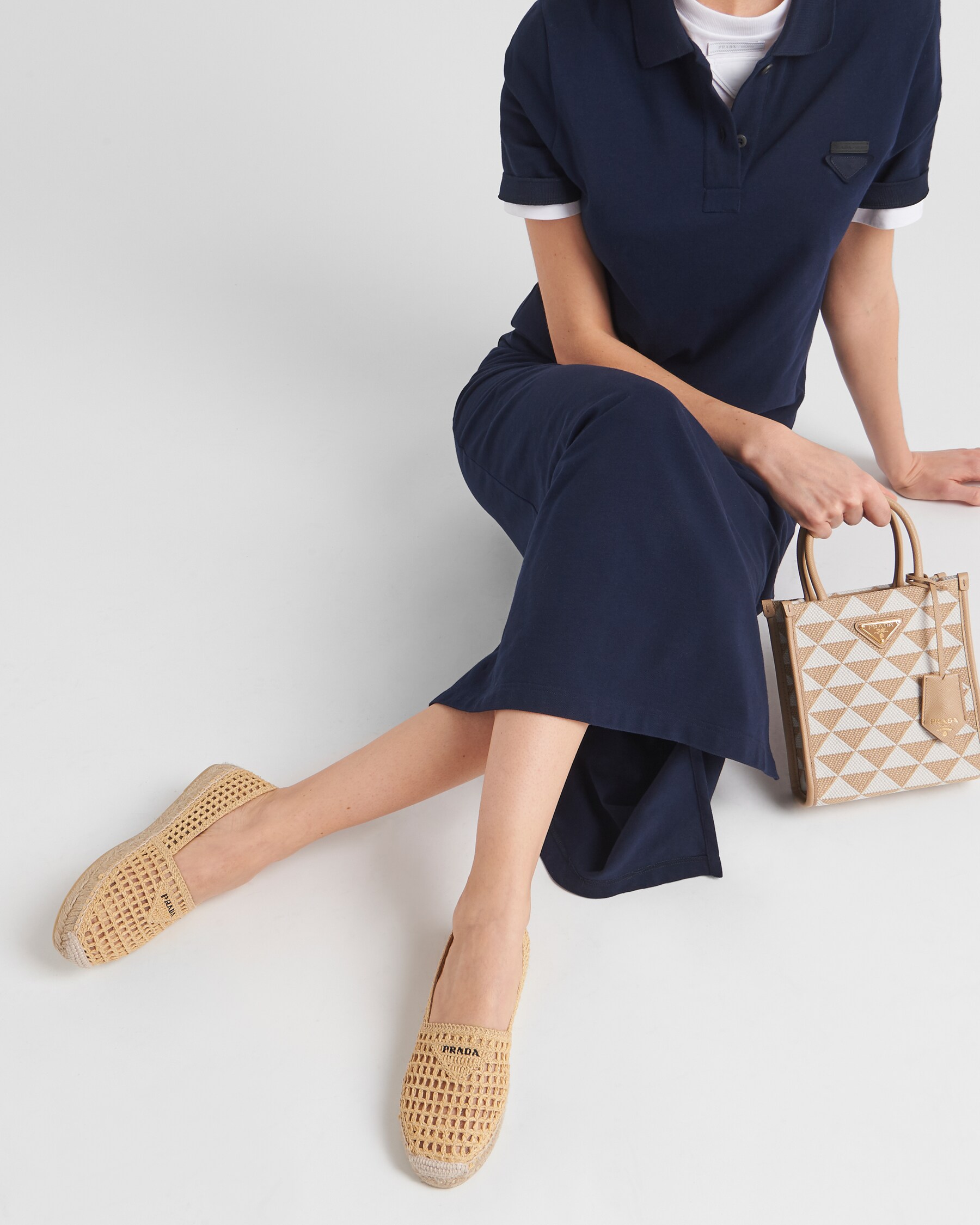 Natural Crochet Espadrilles | PRADA