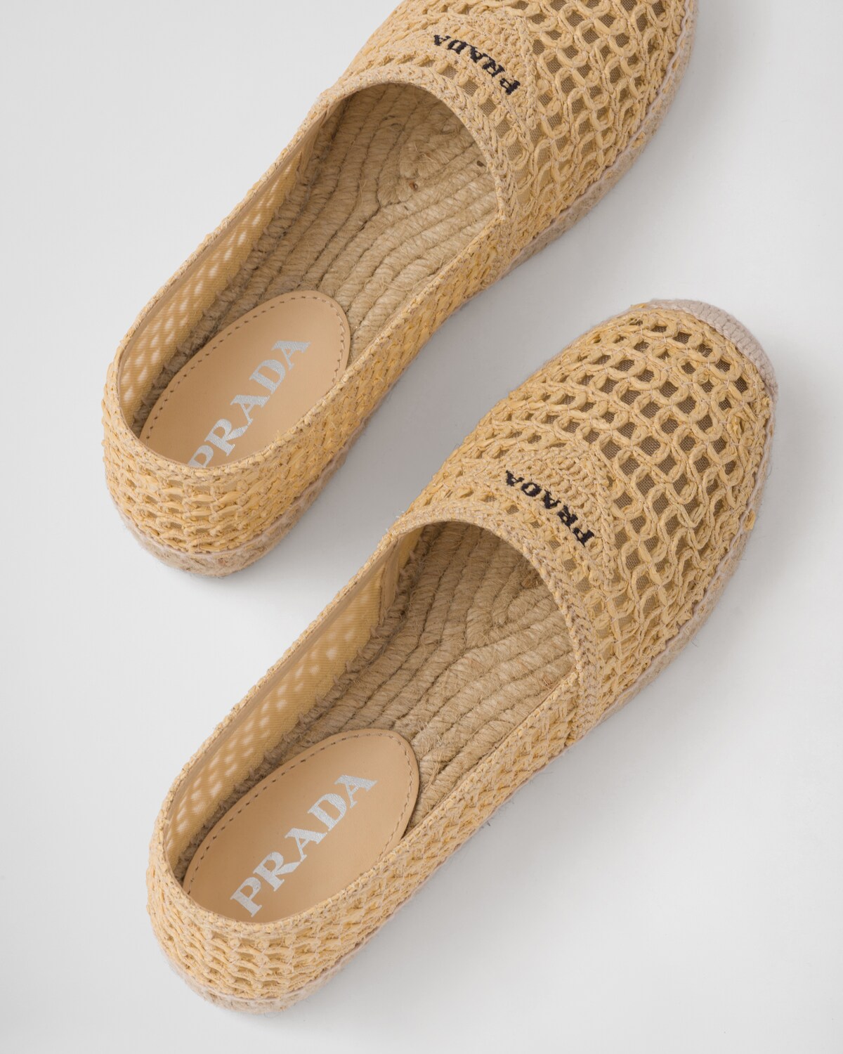 Natural Crochet Espadrilles | PRADA