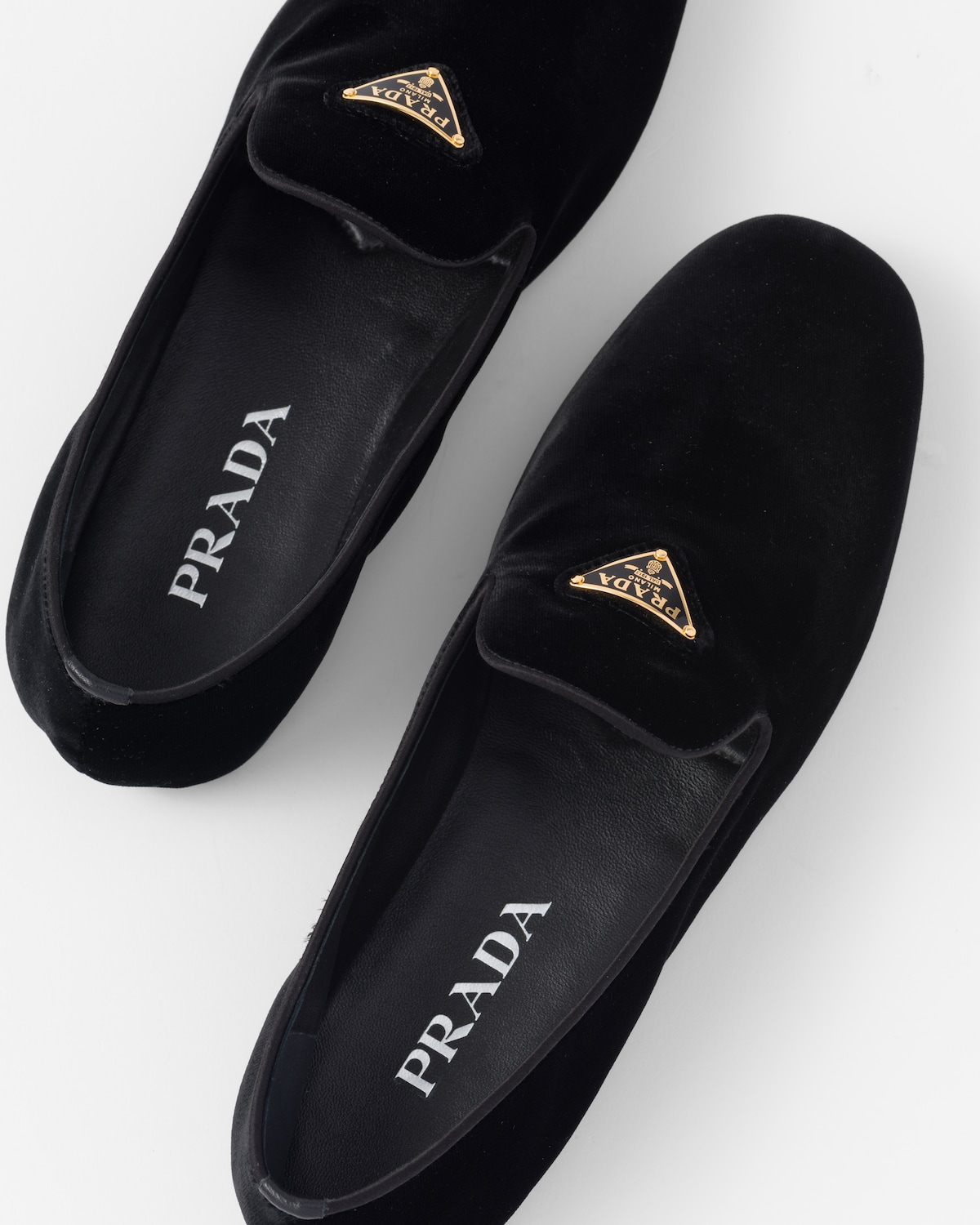 Black Velvet Loafers | PRADA