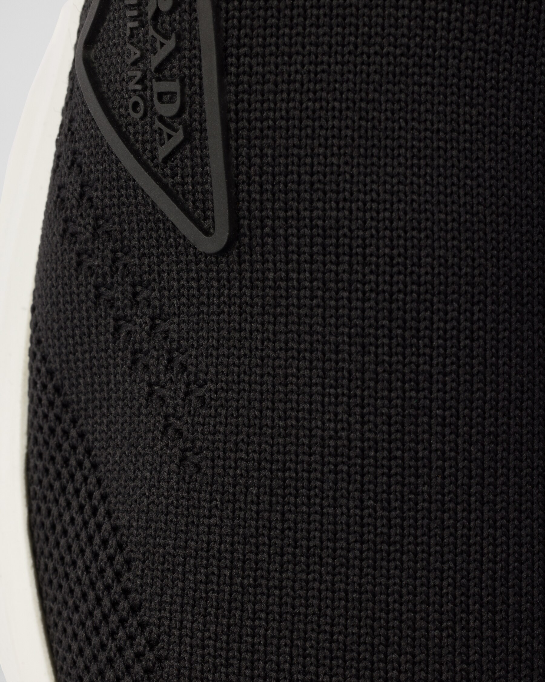 Black Stretch Knit Sock Sneakers | PRADA
