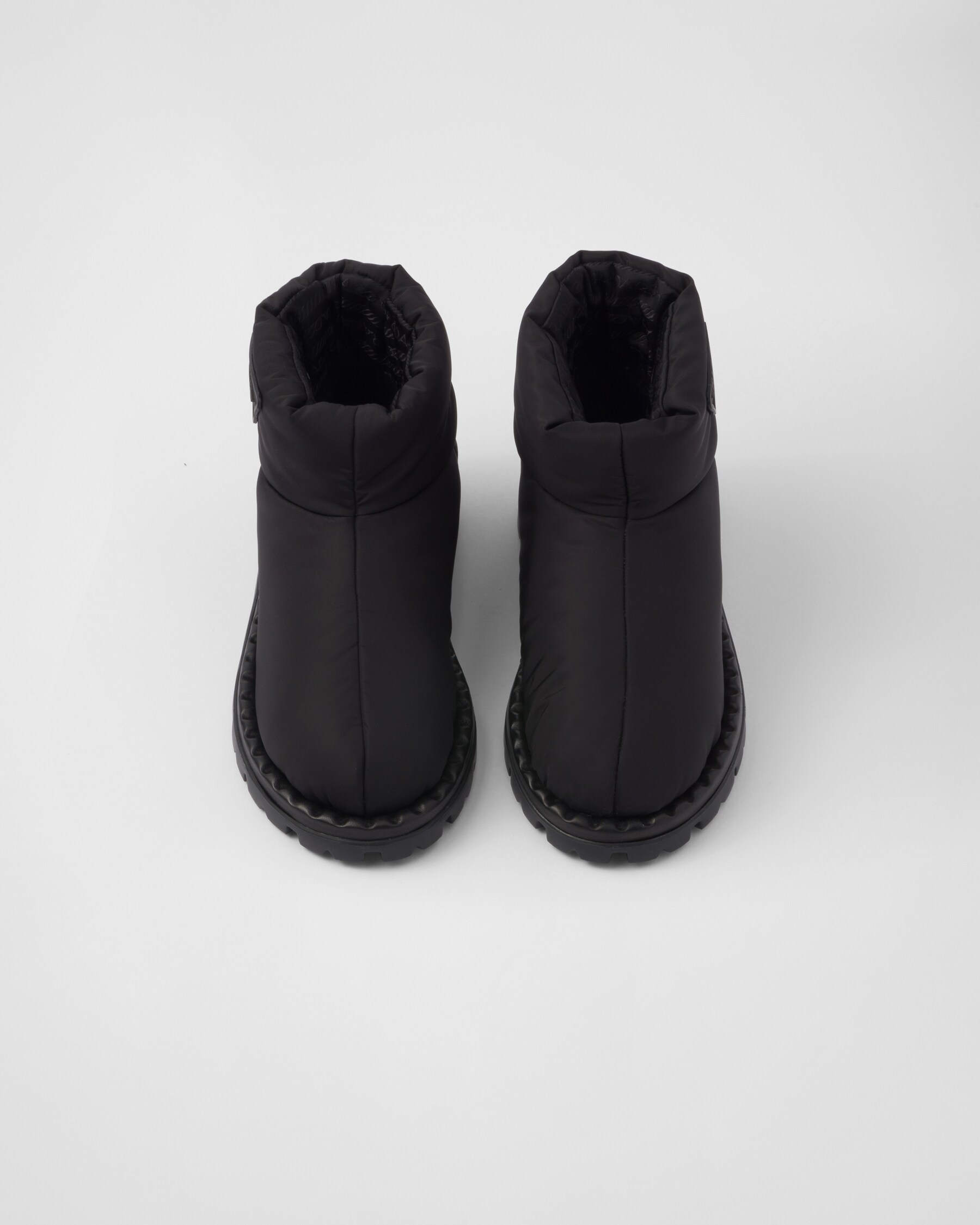Black Nylon Fabric Booties | PRADA
