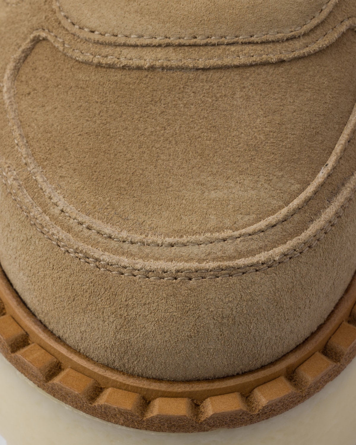 Ecru Suede Mid-top Sneakers | PRADA