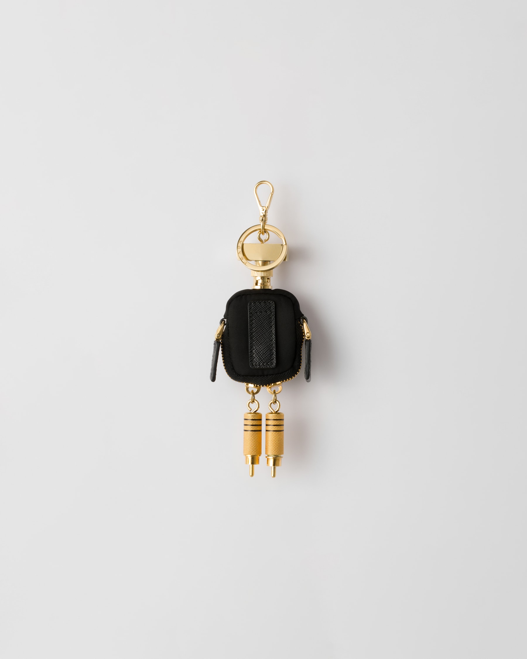 Black Robot Re-nylon Keychain Charm | PRADA