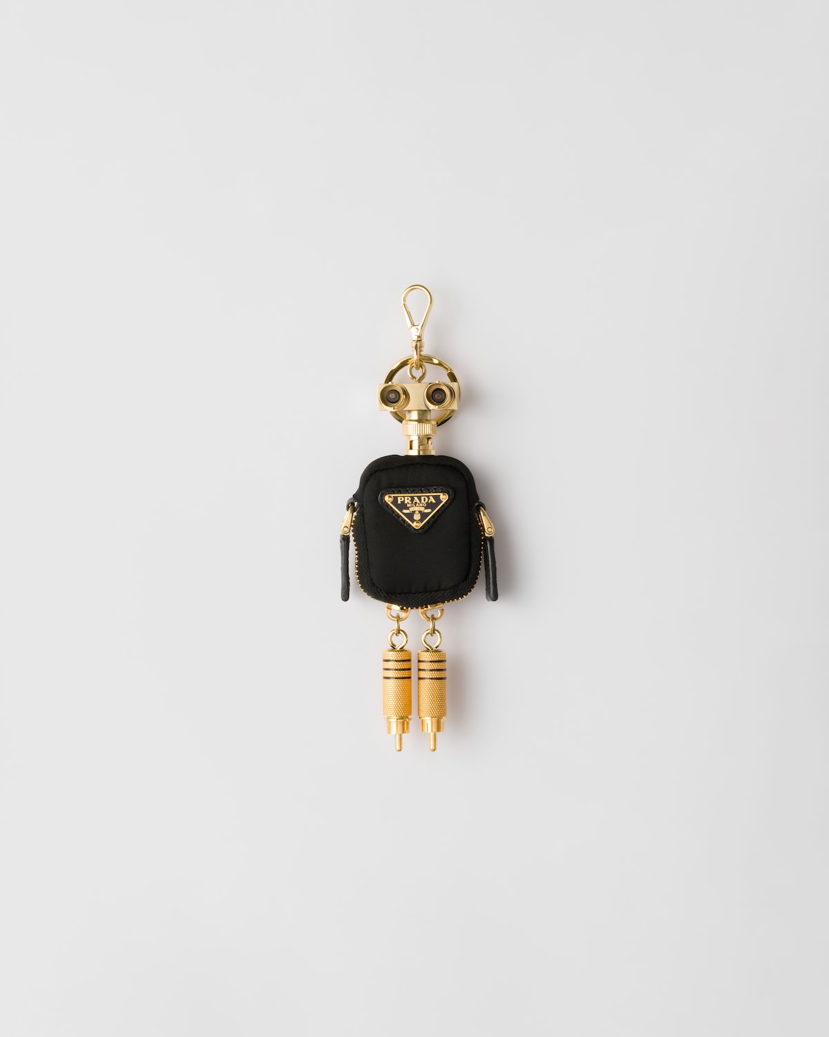 Black Robot Re-nylon Bag Charm | PRADA