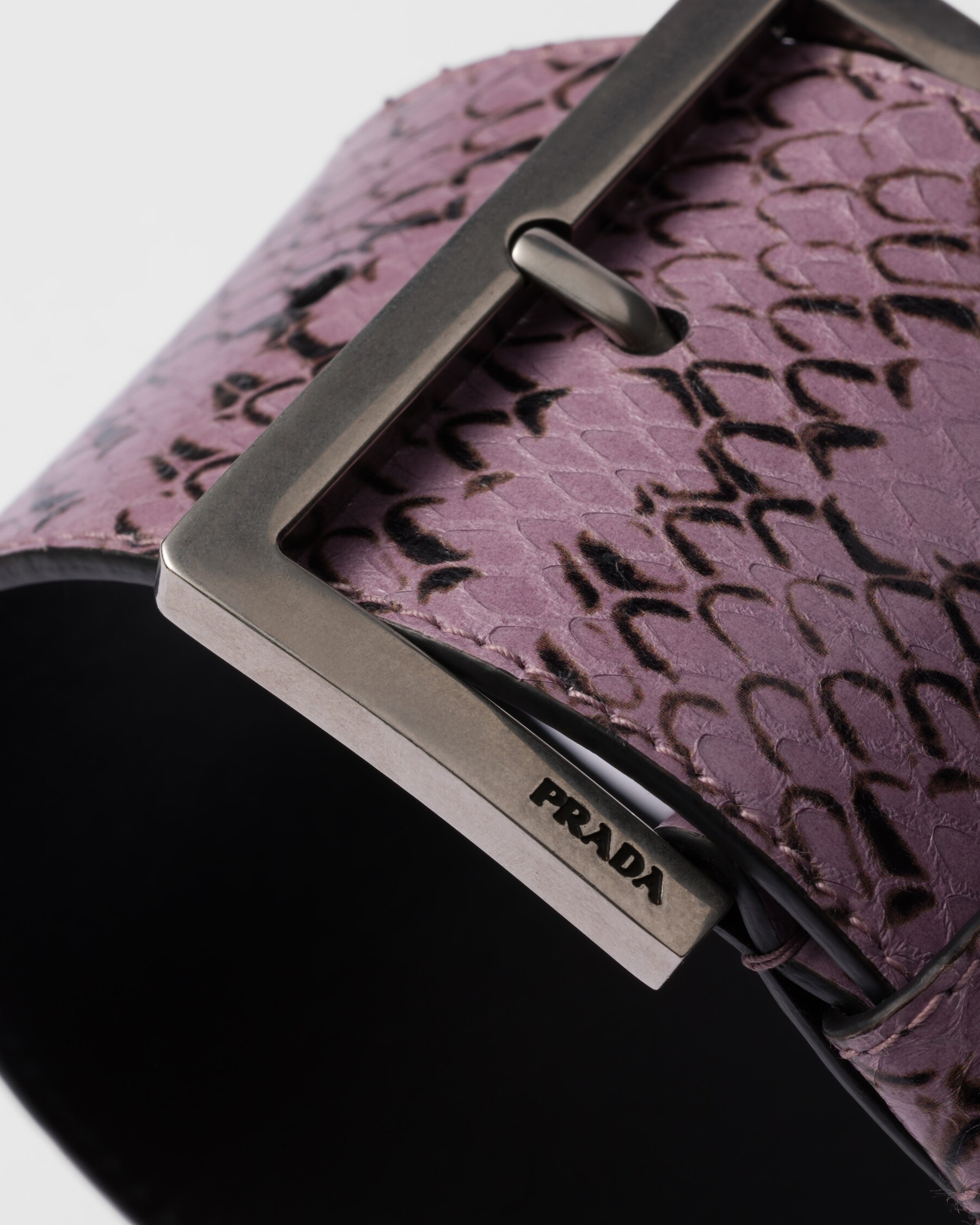 Lilac Ayers Leather Wrist Strap | PRADA