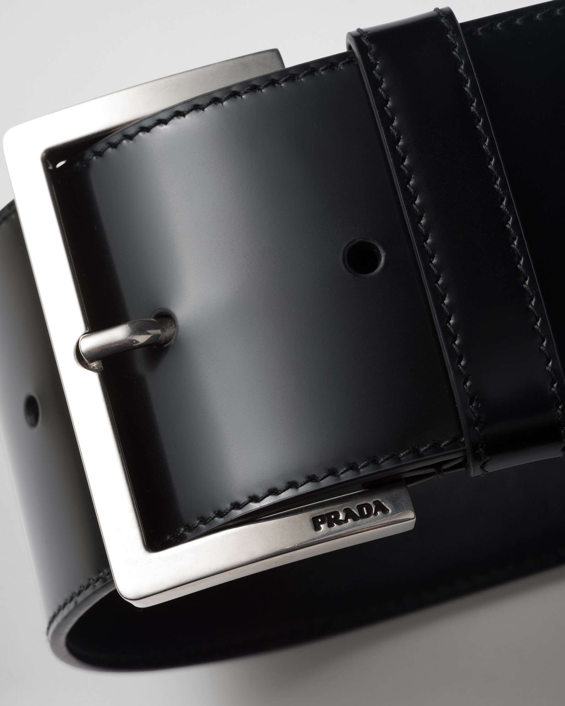 Black Leather Wrist Strap | PRADA