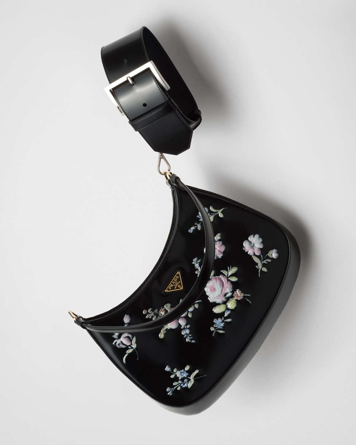 Black Leather Wrist Strap | PRADA
