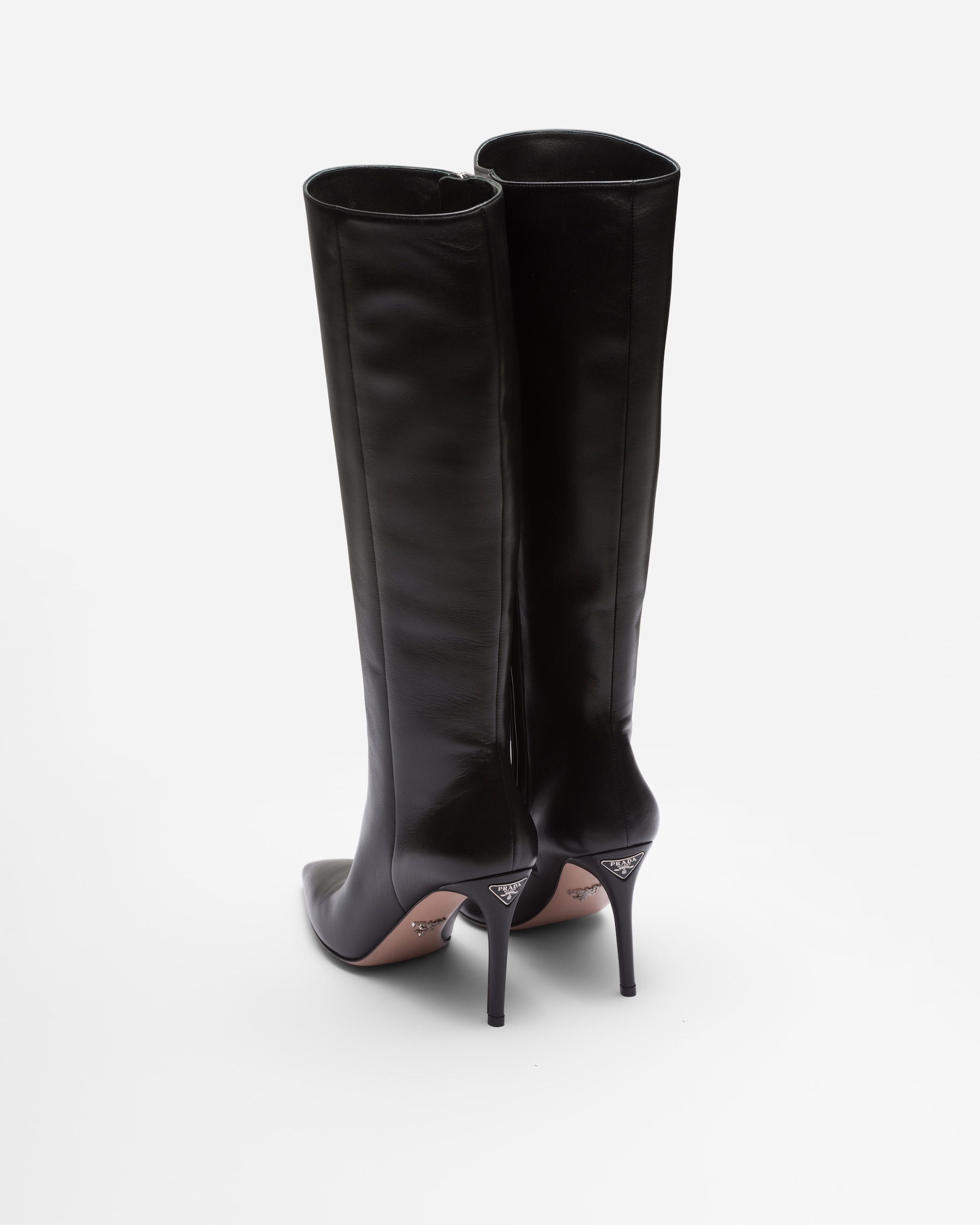 Black Nappa Leather Boots | PRADA